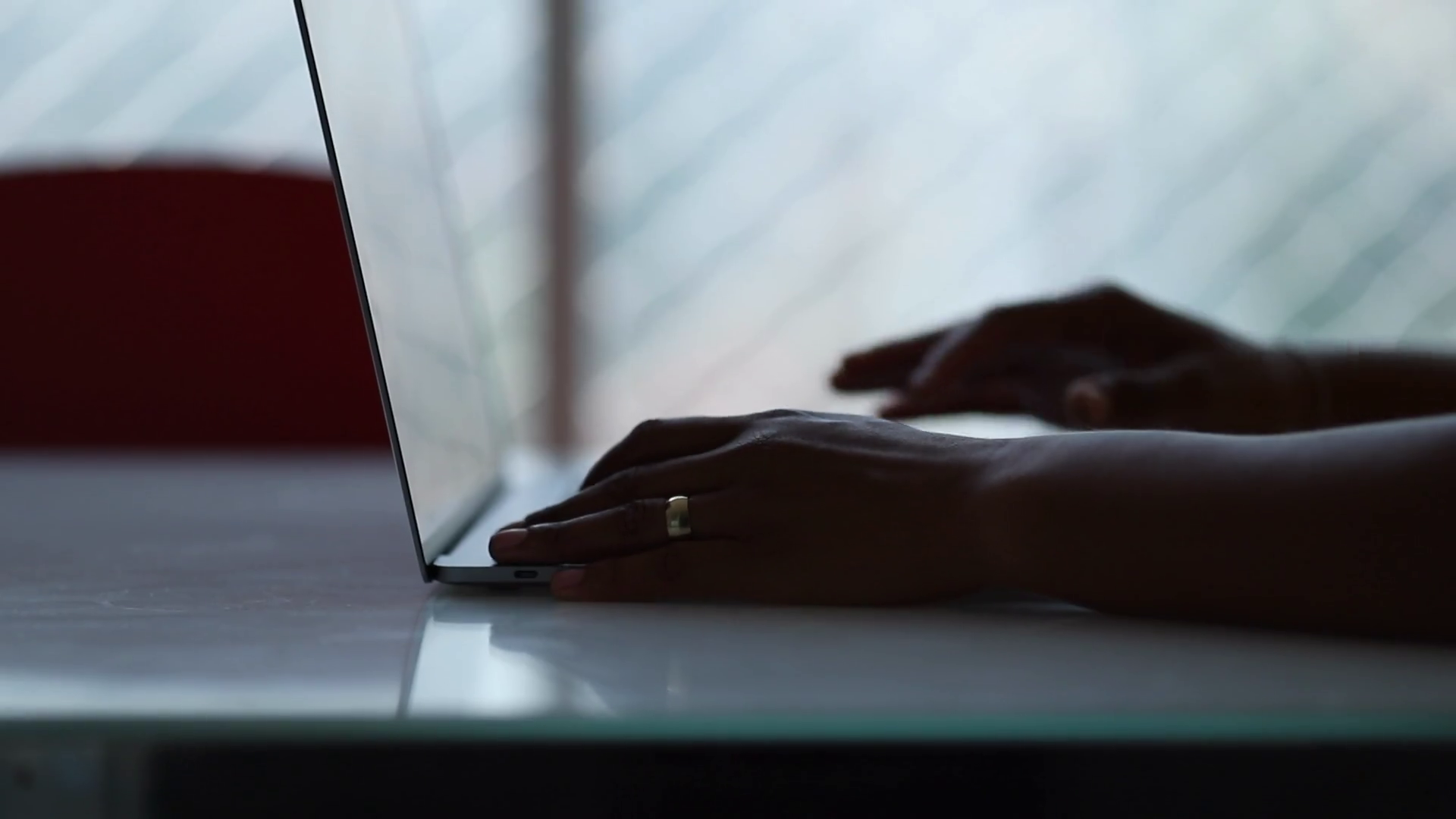 Black Woman Hands Typing On Laptop Computer Stock Footage SBV-348477316 ...