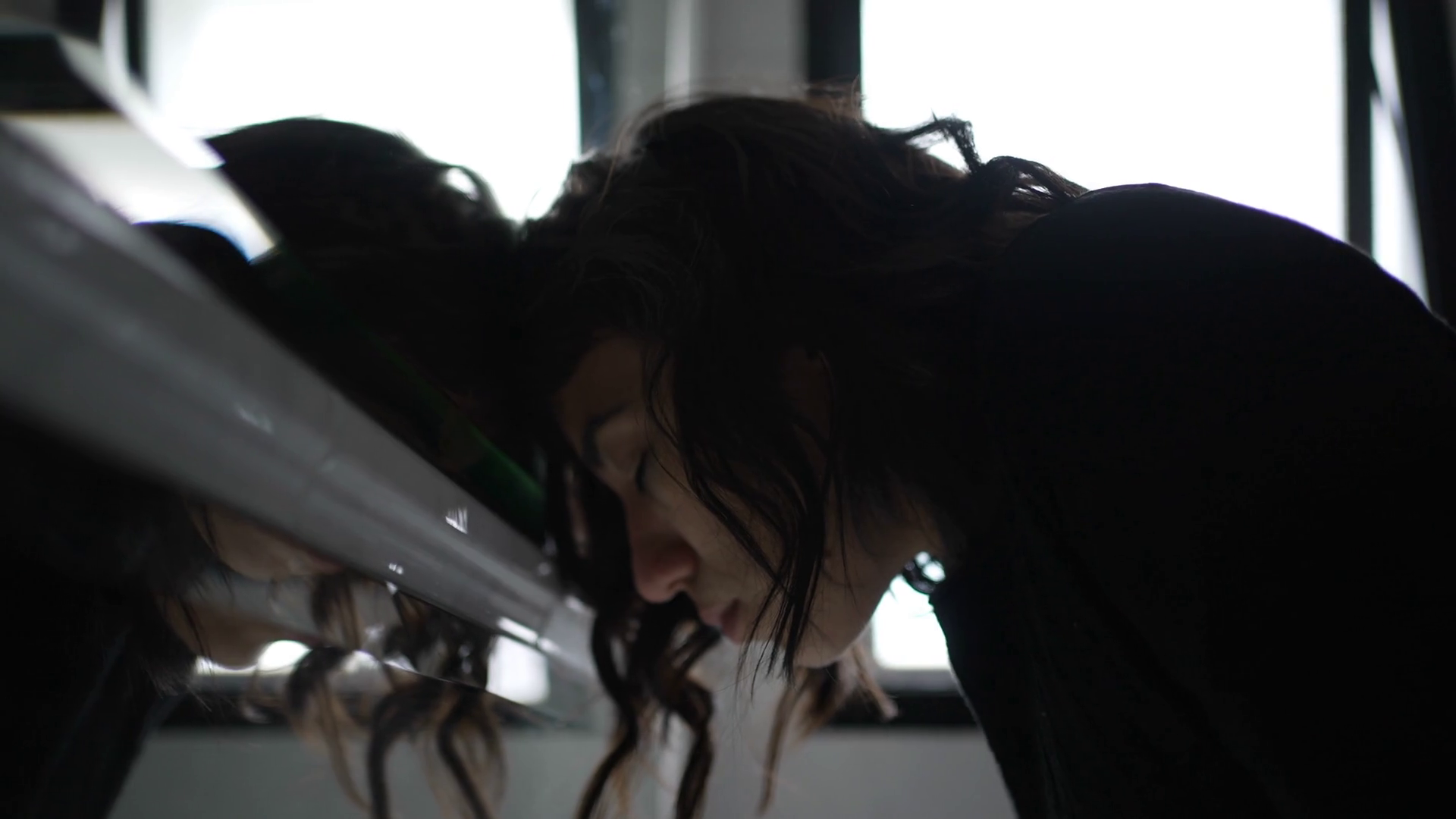 Blurred Dramatic Hispanic Woman Staring At Stock Footage SBV-348863991 ...