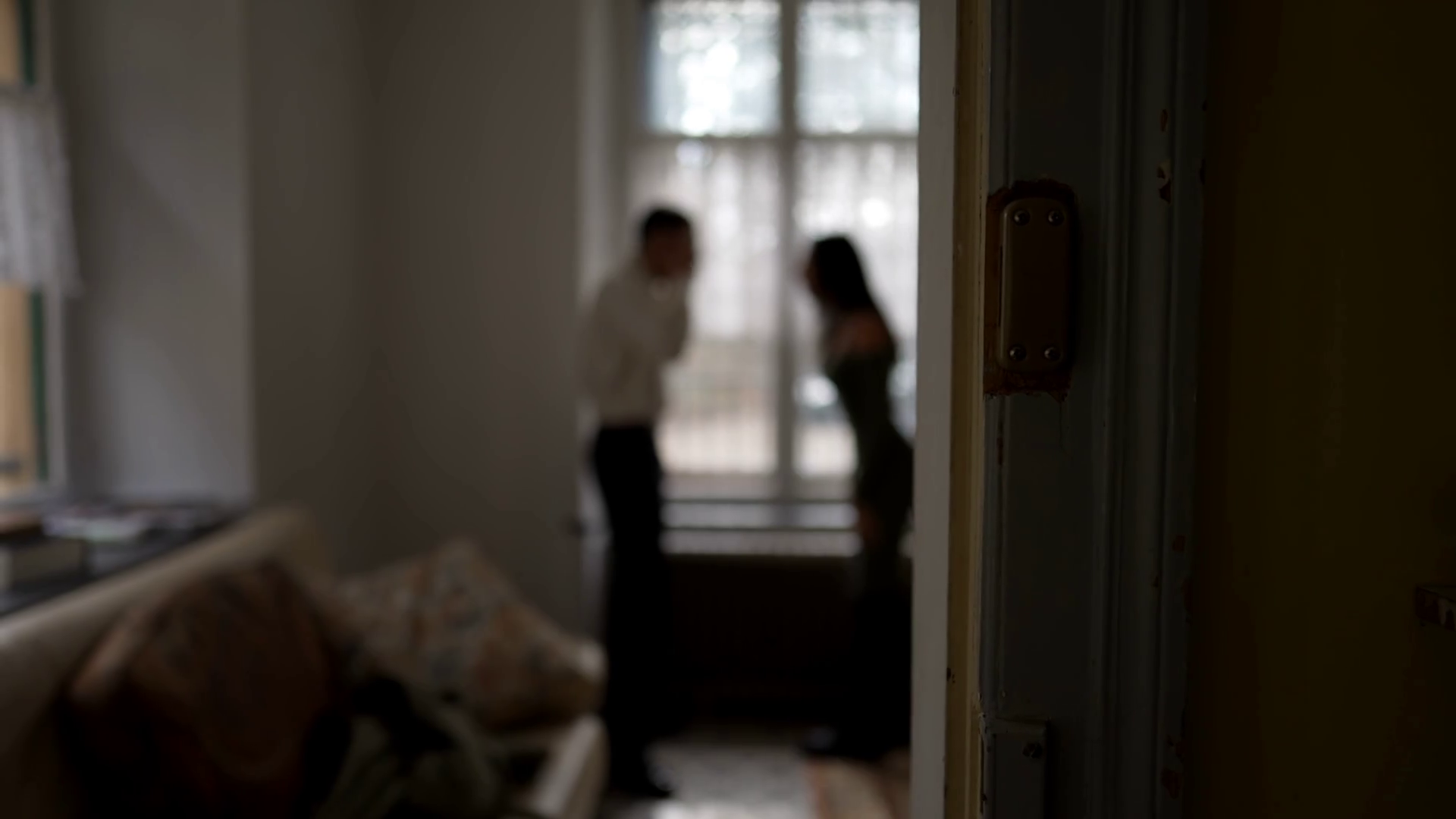 Blurred Shot Of Couple Arguing At Home Stock Footage SBV-348731672 ...
