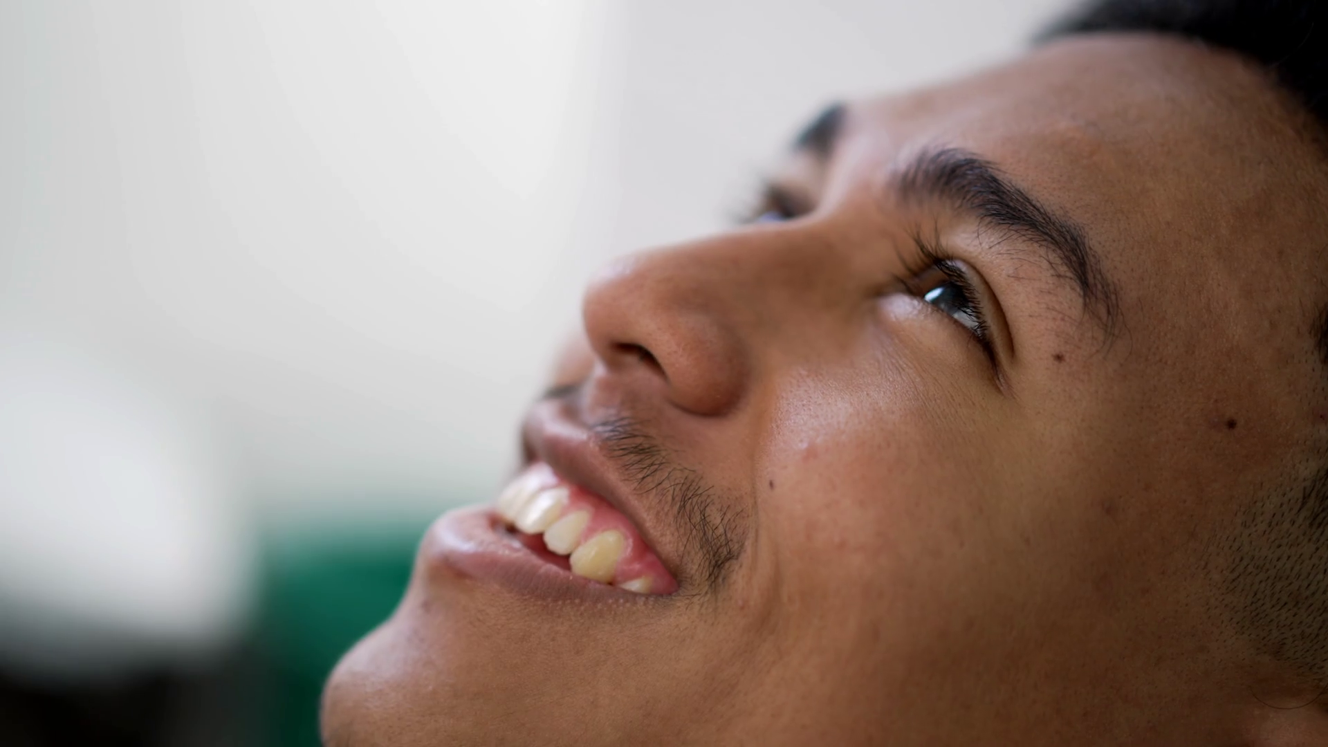 Brazilian Man Closeup Face Looking At Sky Stock Footage SBV-348767744 ...