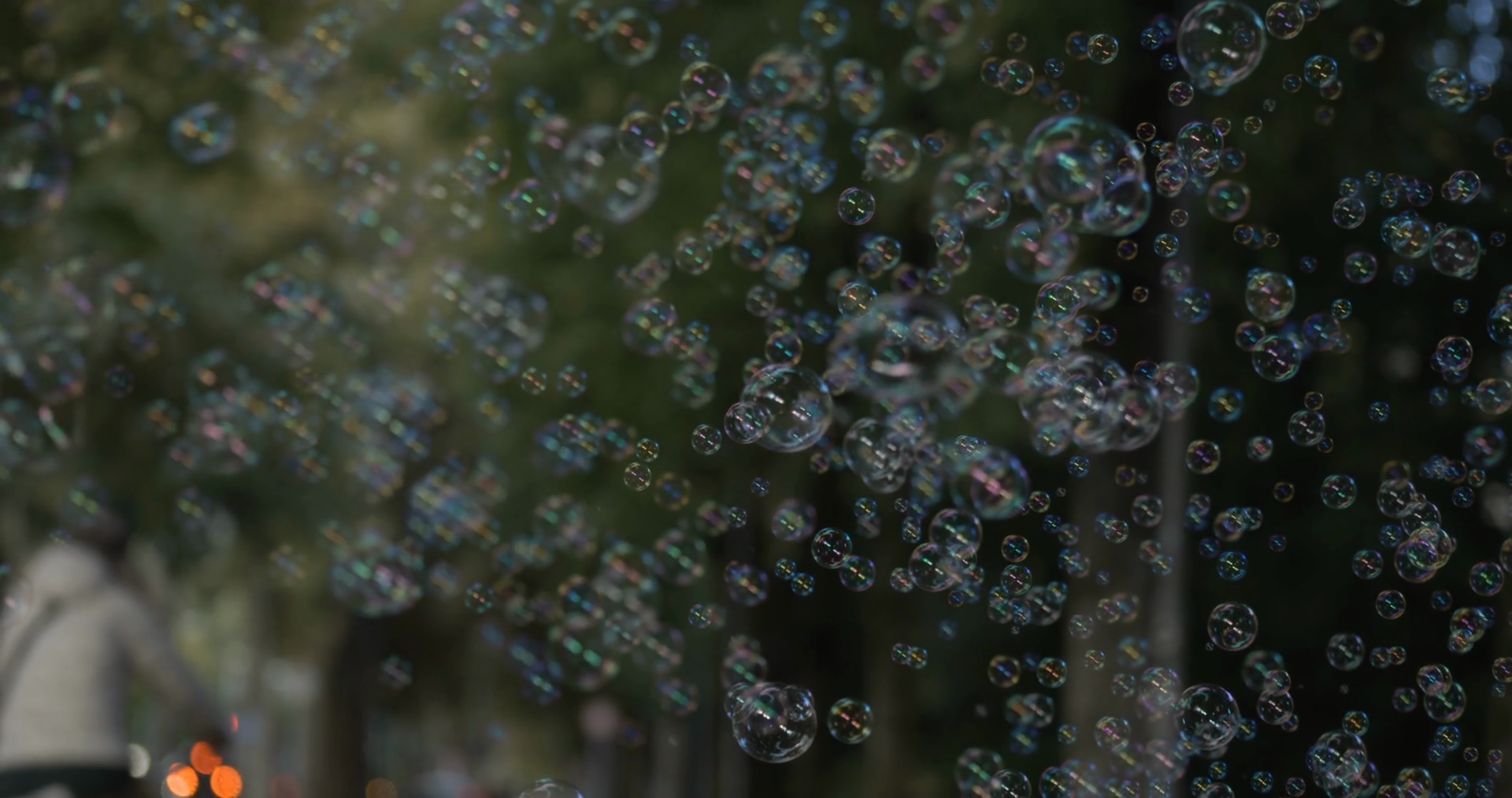 Thousands Of Soap Bubbles Floating In Air At Stock Footage SBV ...
