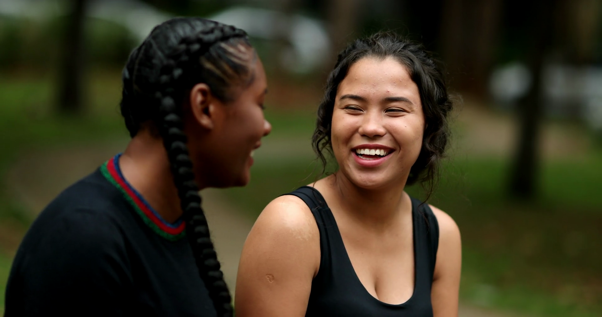 African Hispanic Girls Laughing Smiling In Stock Footage SBV-348489212 ...