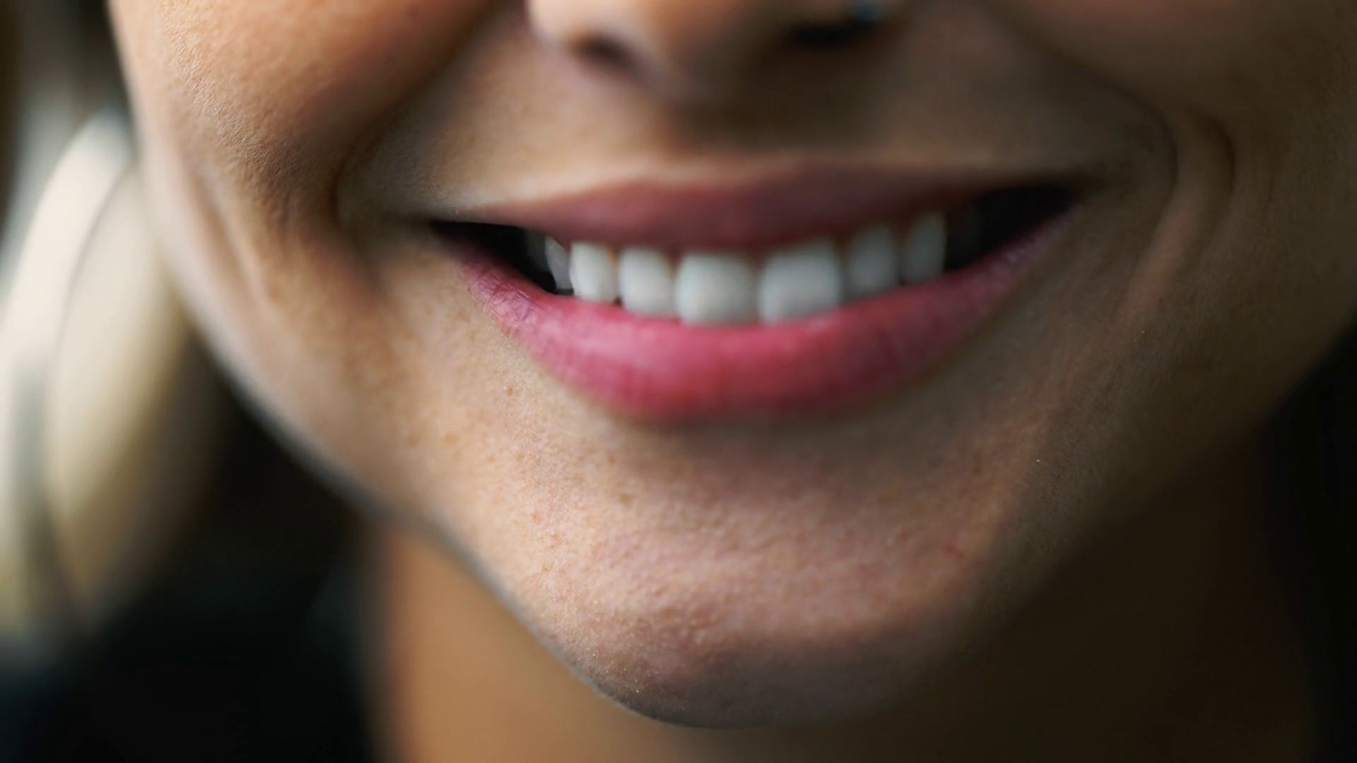 Casual Woman Mouth Wide Smile Approving Stock Footage SBV-348715618 ...