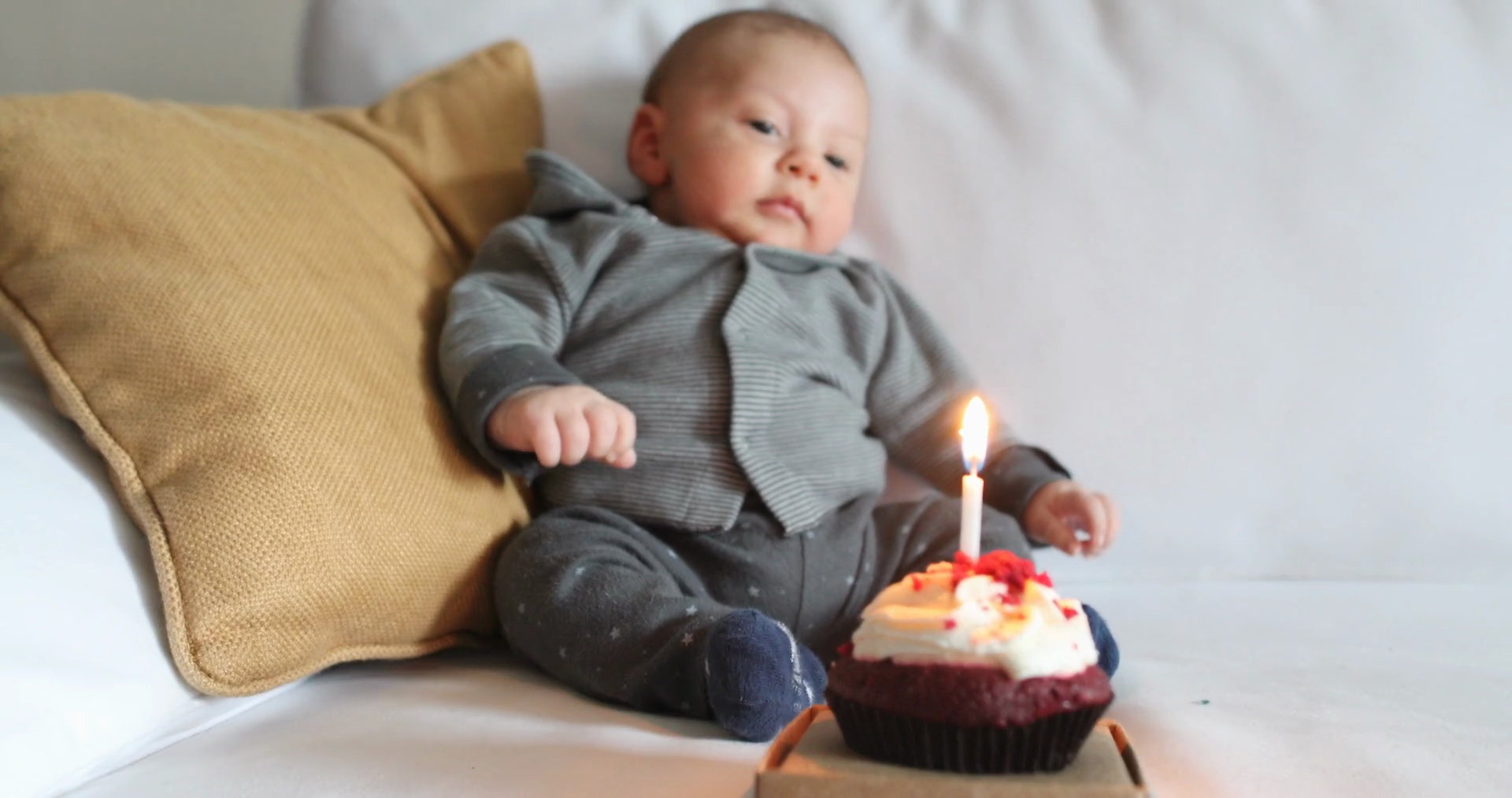 Celebrating Baby First Month Of Life With Stock Footage SBV-348427295 ...