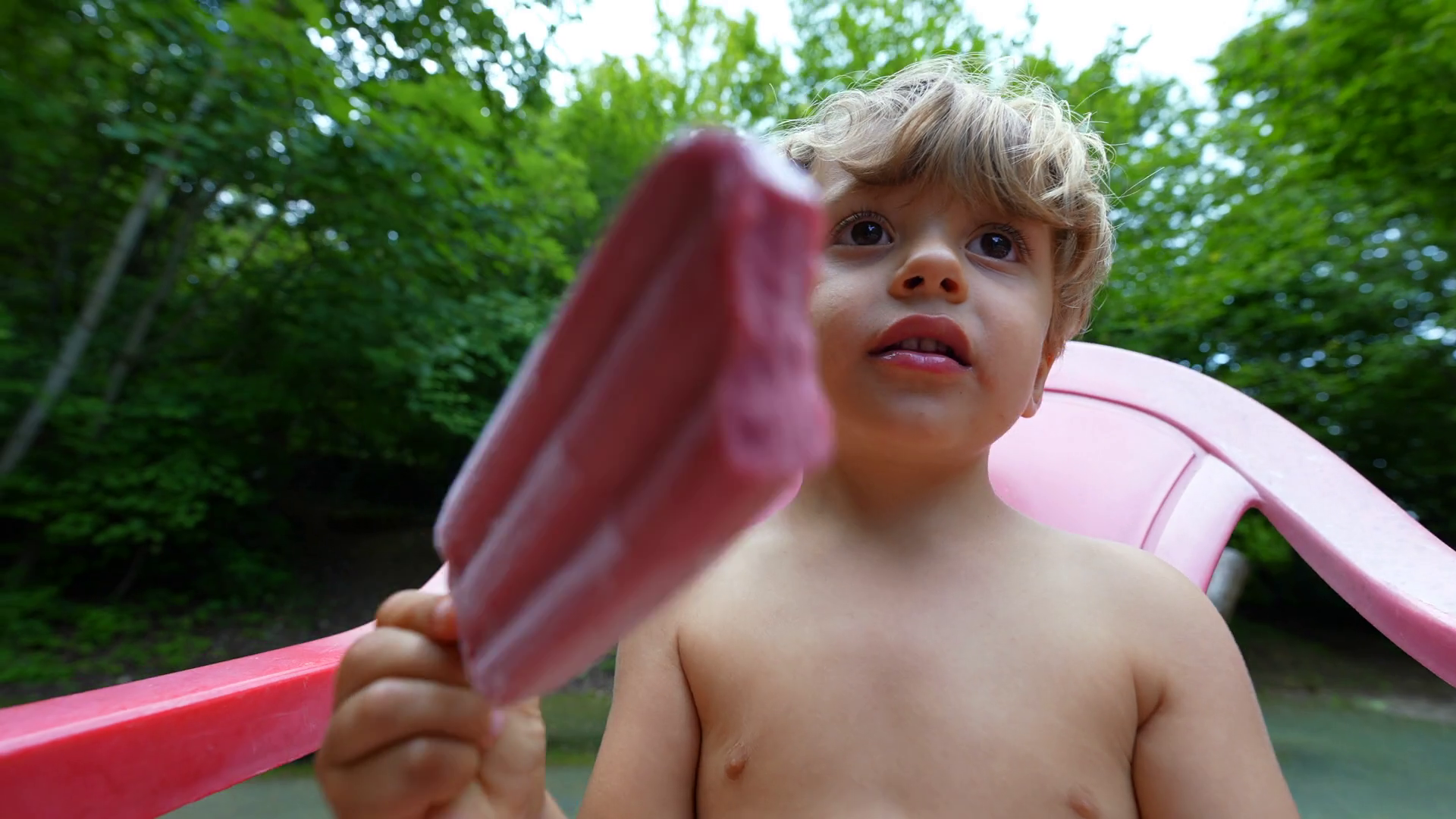Child Holding Slippery Ice Cream Almost Stock Footage SBV-348708113 ...