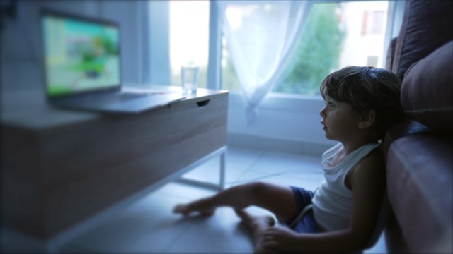 Kid Watching Tv Stock Footage: Royalty-Free Video Clips - Storyblocks