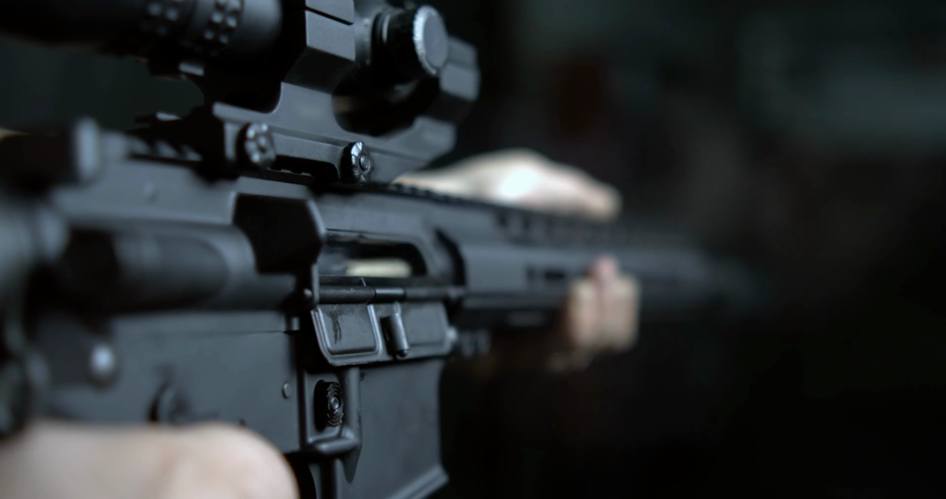 Shooting With Assault Rifle In Super Stock Footage SBV-348556175 ...