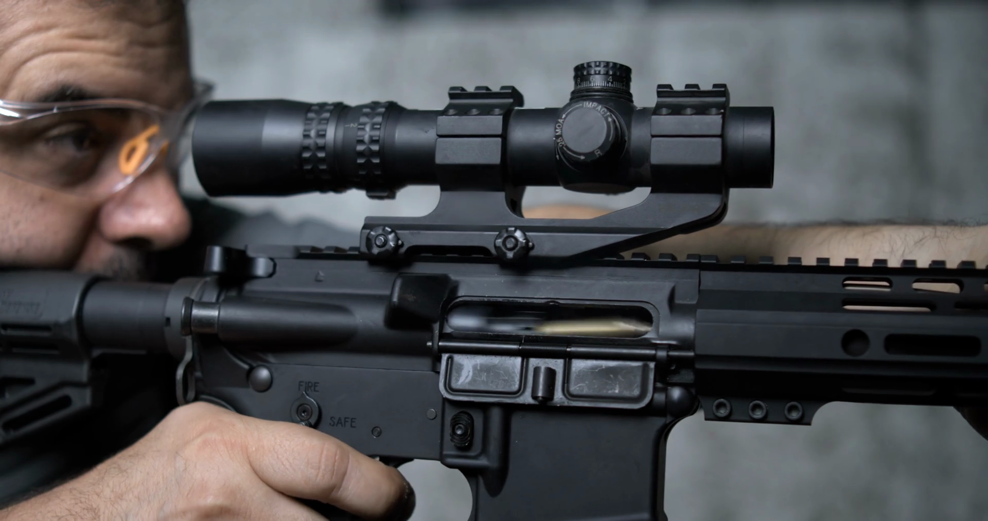 Detail Close-up Of Finger Pulling Trigger On Stock Footage SBV ...