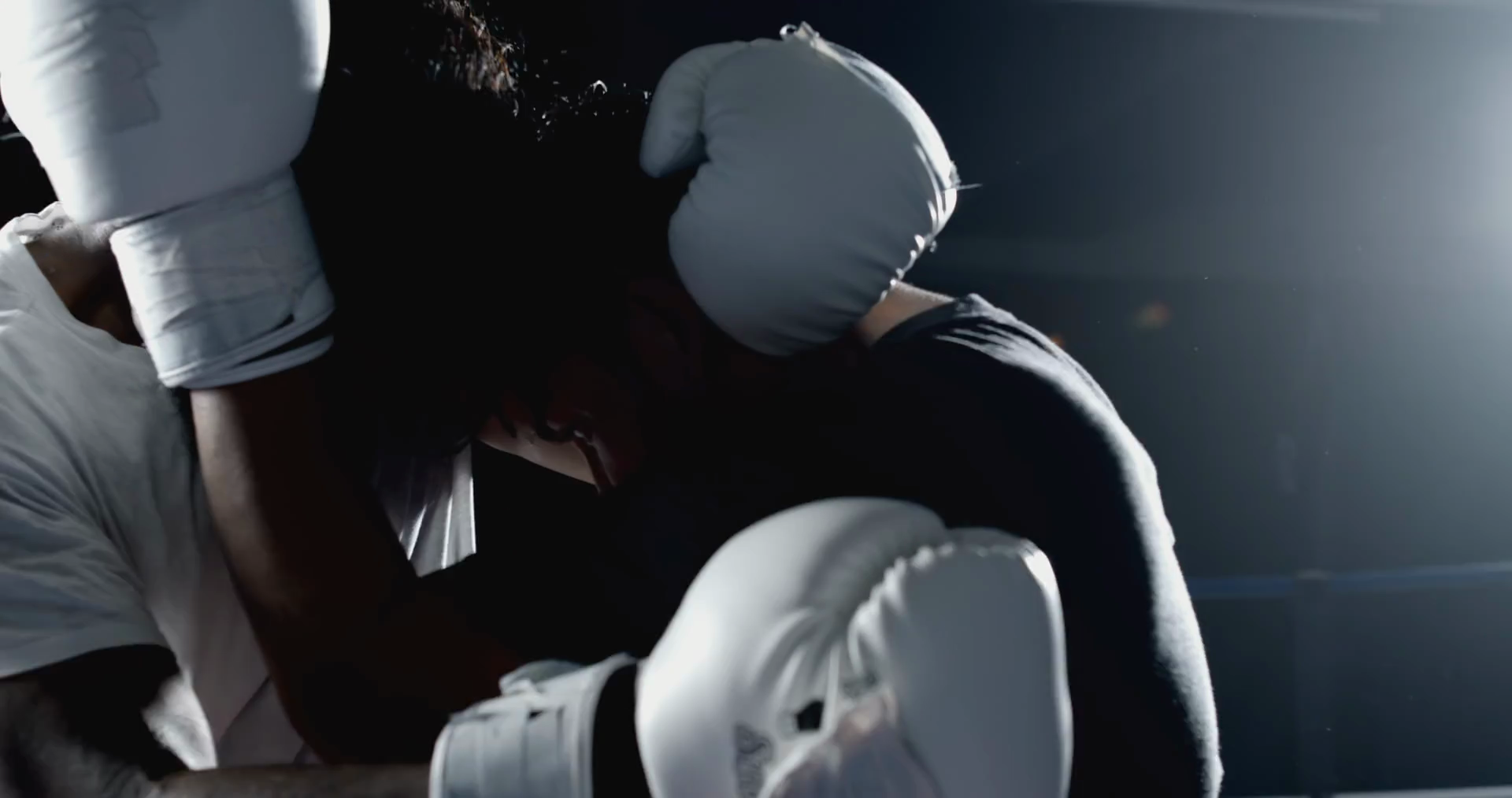 Clinched Fighters Preventing Punches Slow Stock Footage SBV-348605202 ...