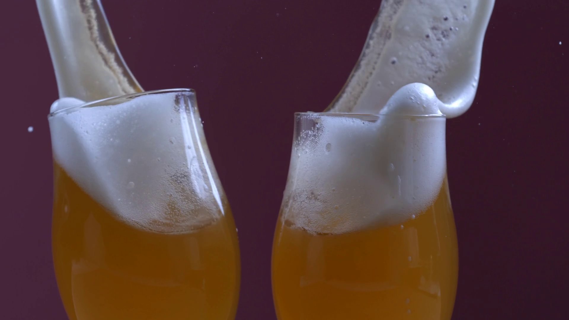 Clinking Two Draft Beers In Super Slow Stock Footage SBV-348929638 ...
