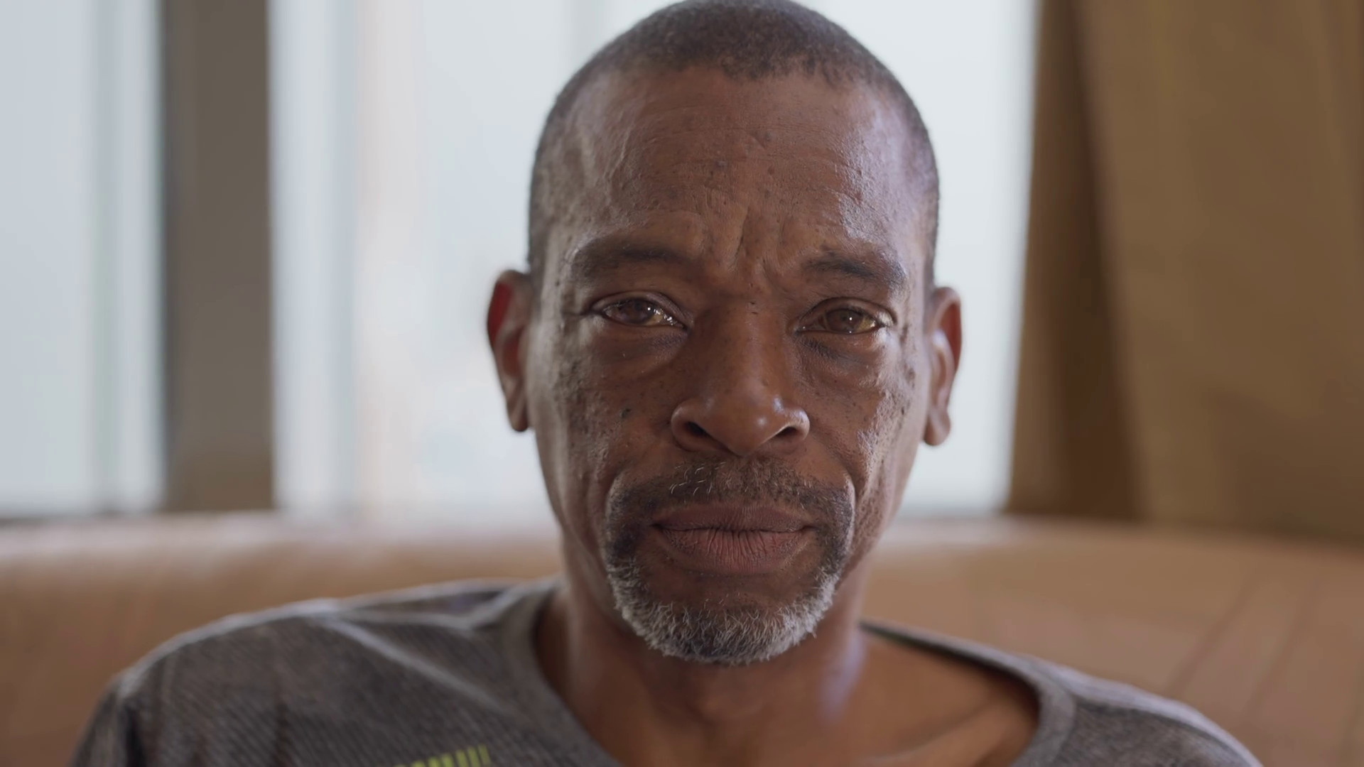 Close Up Face Of Middle Aged Black Man Stock Footage SBV-348497038 ...