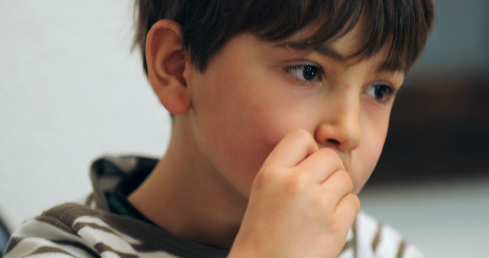 Close Up Of Child Chewing Eating Food Supper Stock Footage SBV ...