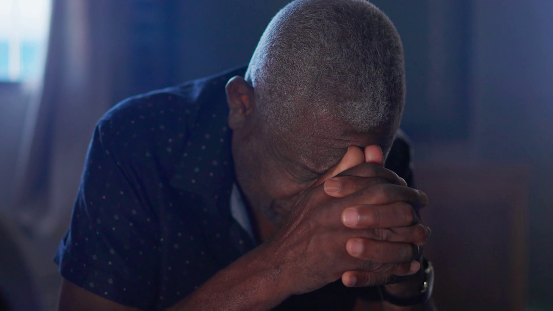 Close Up Of Devout Black Senior Man In Stock Footage SBV-348498421 ...