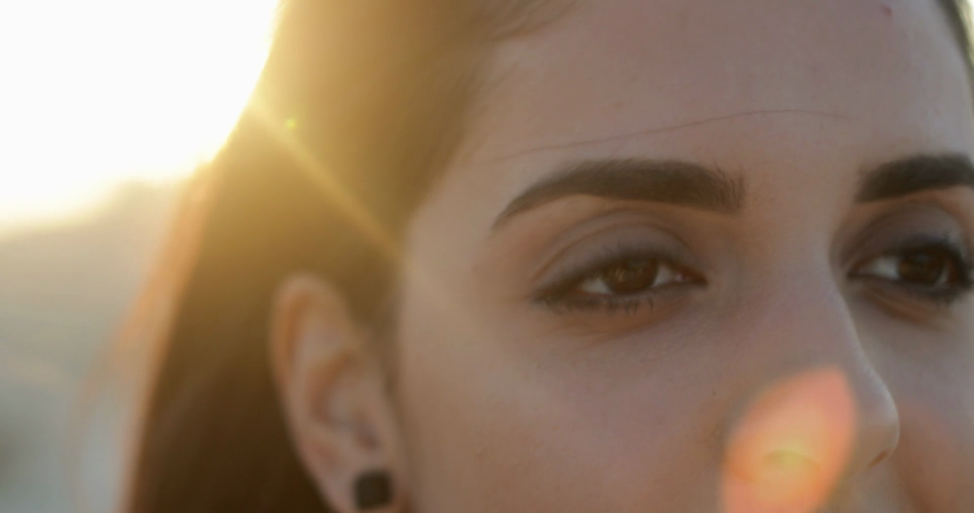 Close Up Of Girl Face Looking Out In Stock Footage SBV-348503792 ...