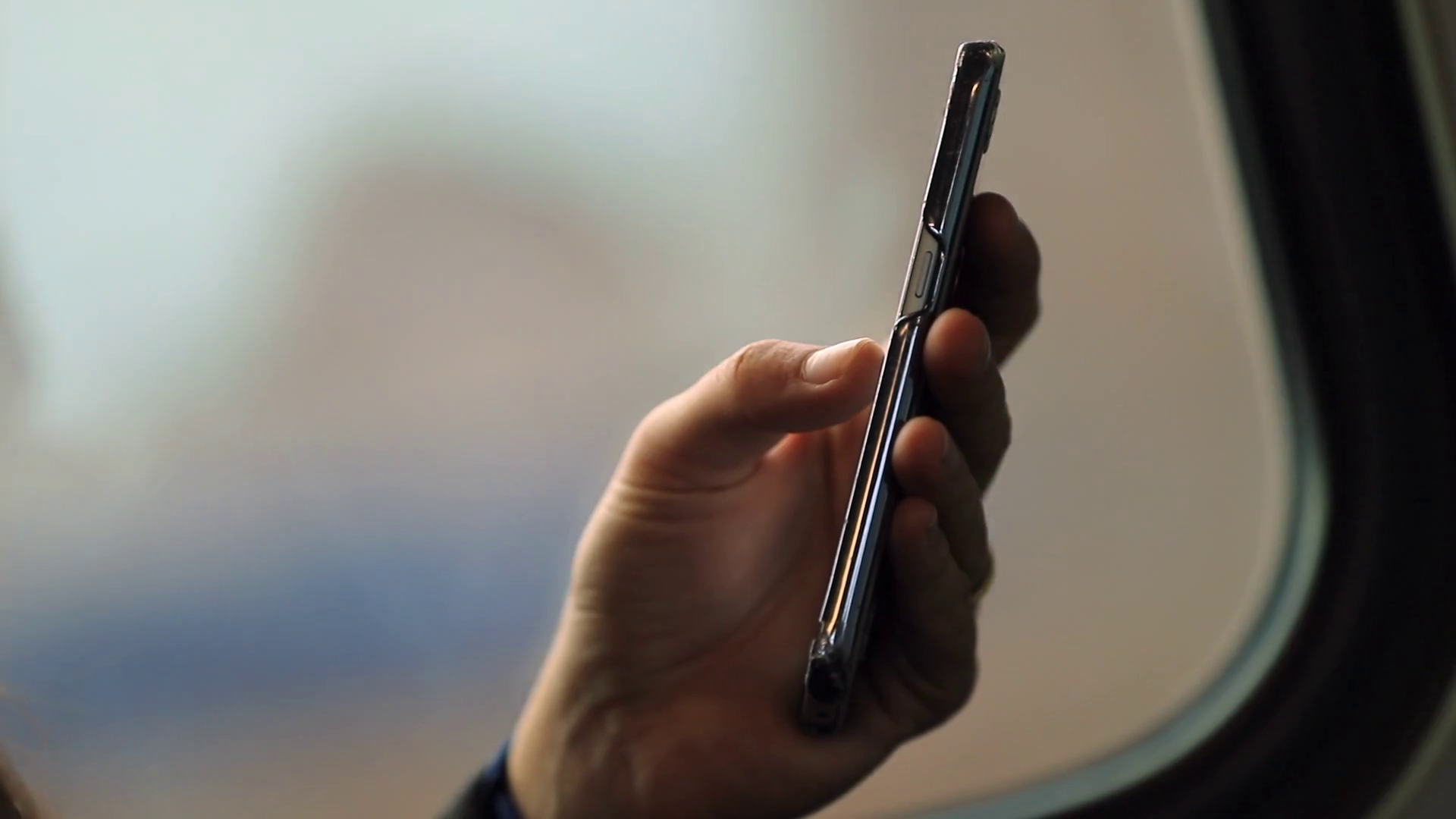 Close Up Of Hands Holding Smartphone Device Stock Footage SBV-348545595 ...