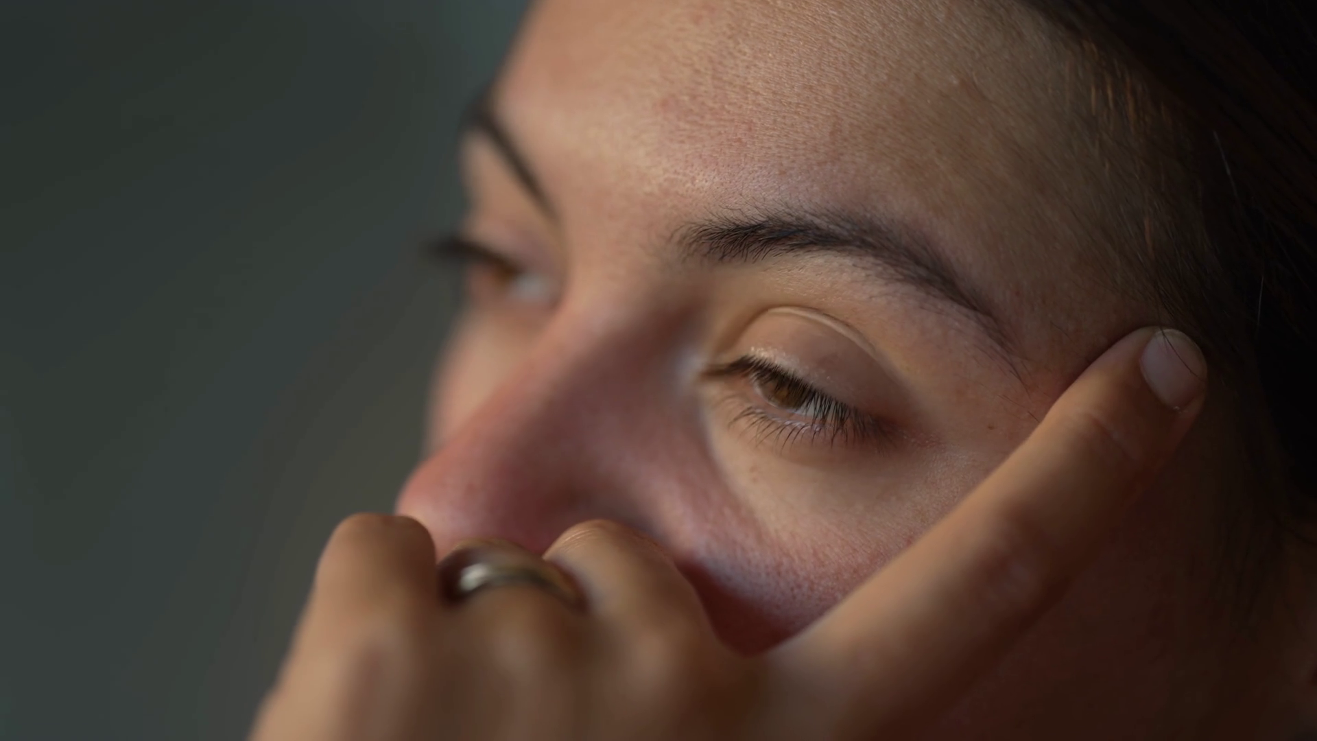 Closeup Female 30 S Eyes In Contemplation Stock Footage SBV-348884837 ...