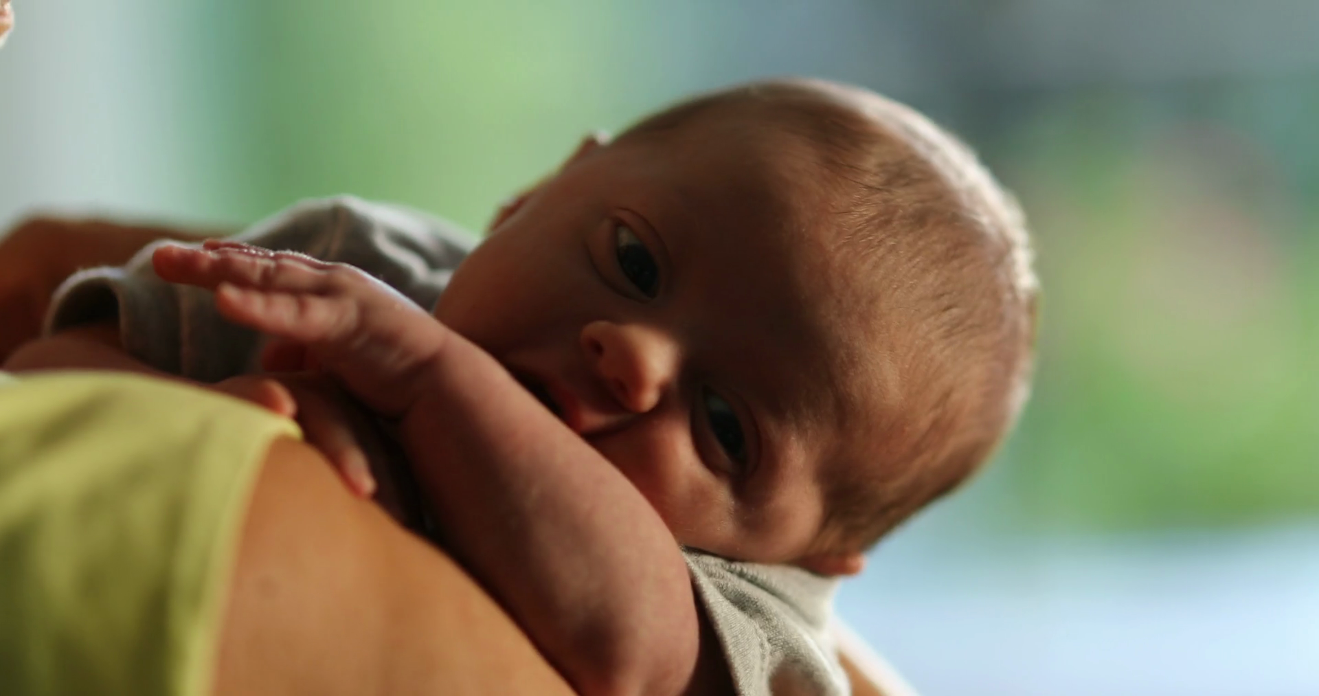 First Week Embrace: Close-up Of Newborn Baby Stock Footage SBV ...