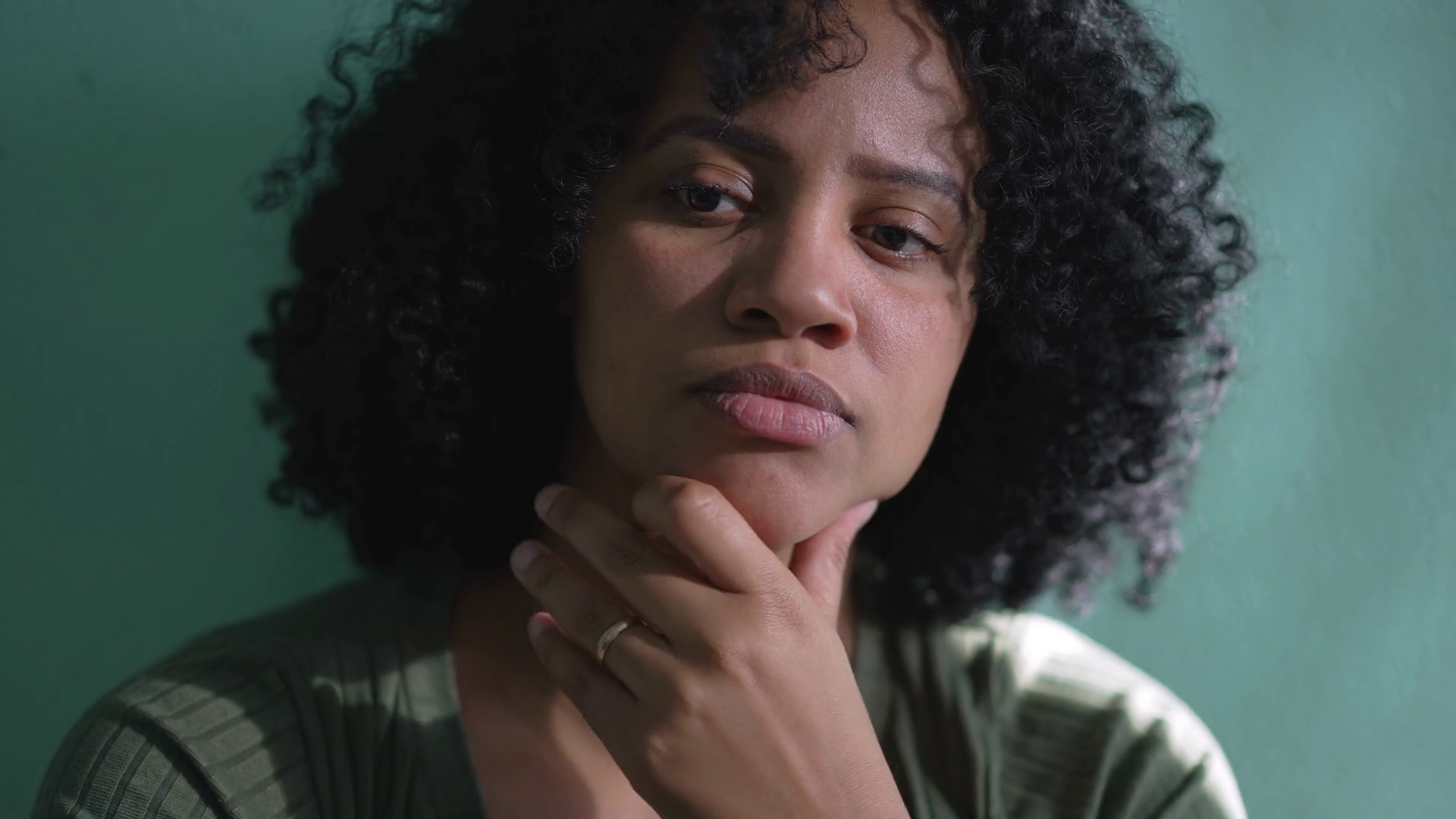 Concerned Woman Preoccupied About Future Stock Footage SBV-348765019 ...