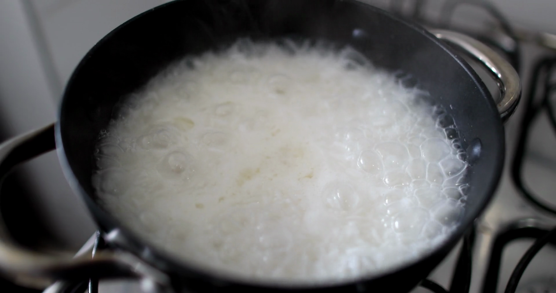 Cooking Boiling Water Inside Pan Stock Footage SBV-348826364 - Storyblocks
