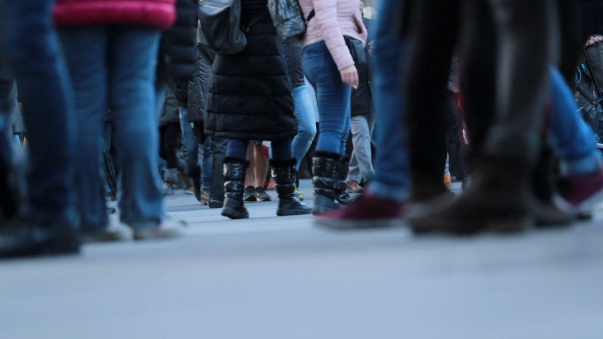 Crowd Feet In 120 Fps Legs Of Crowd People Stock Footage SBV-348543451 ...