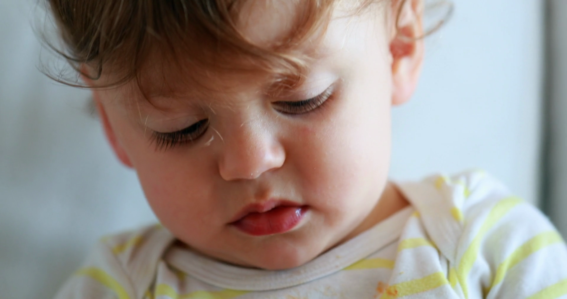 Cute Baby Boy Eating Healthy Snack Closeup Stock Footage SBV-348545504 ...