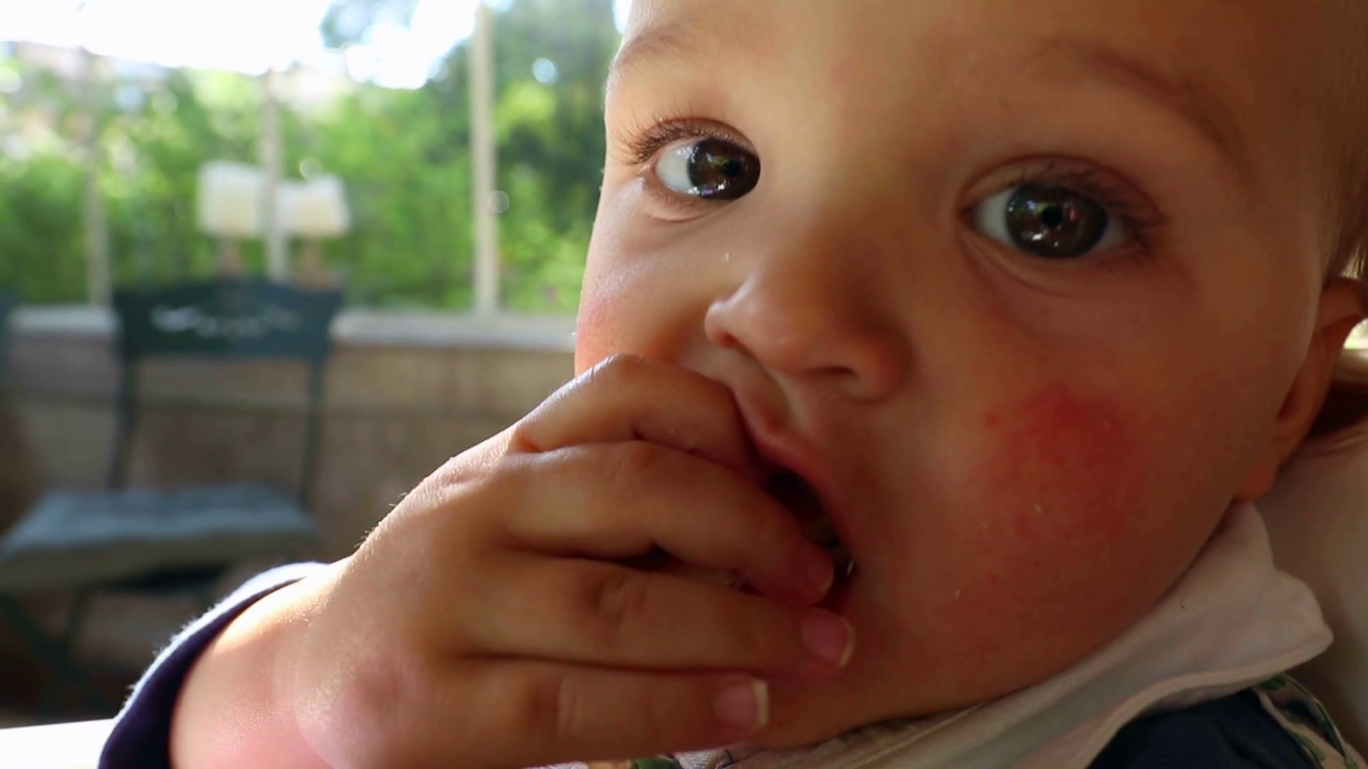 Cute Baby Eating Cake Portrait Of Adorable Stock Footage SBV-348438430 ...
