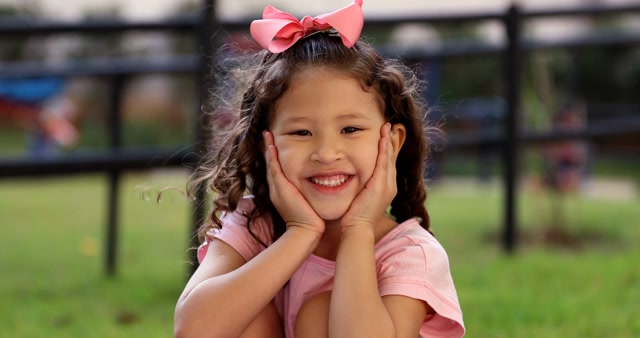 Curly Hair Little Girl Stock Footage: Royalty-Free Video Clips - Storyblocks