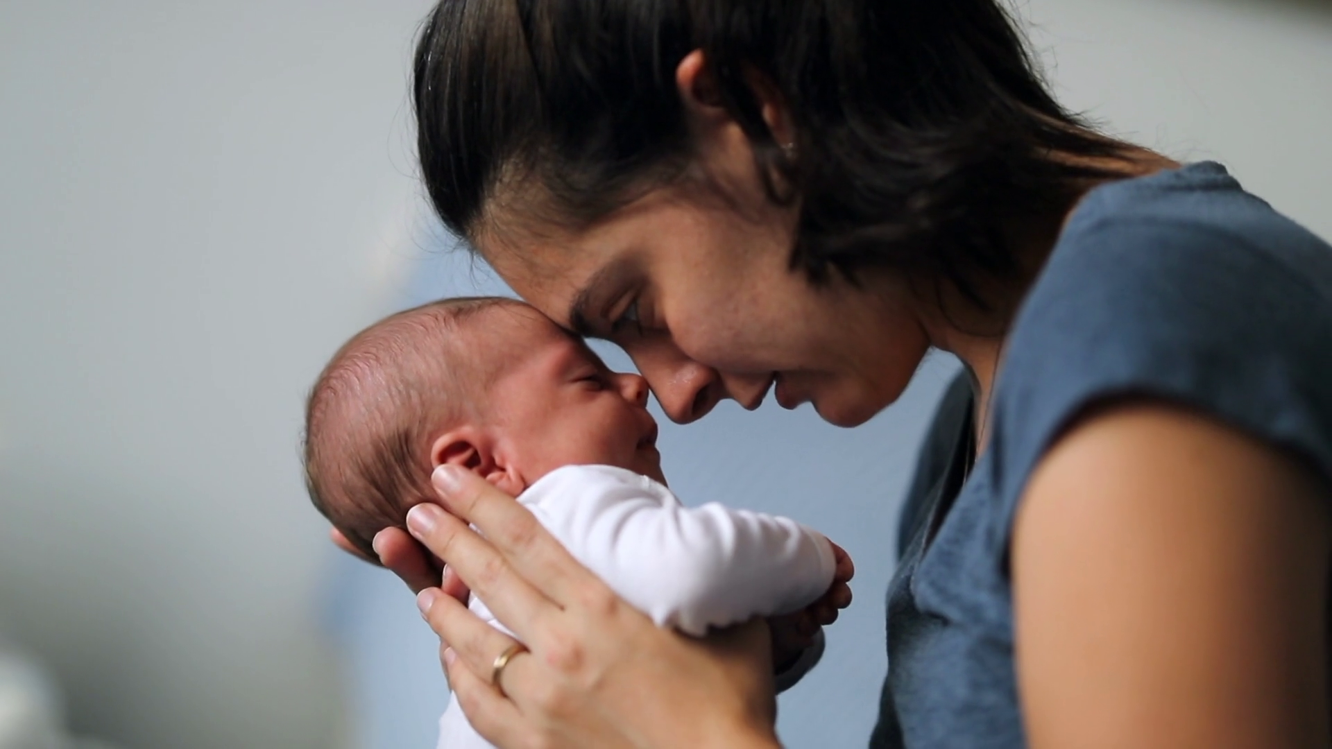 Endearing Mother Newborn Baby Relationship Stock Footage SBV-348430927 ...