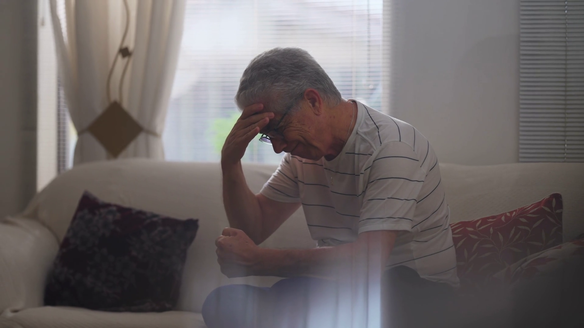 Solitary Struggle: Elderly Man Battles Stock Footage SBV-348397945 ...