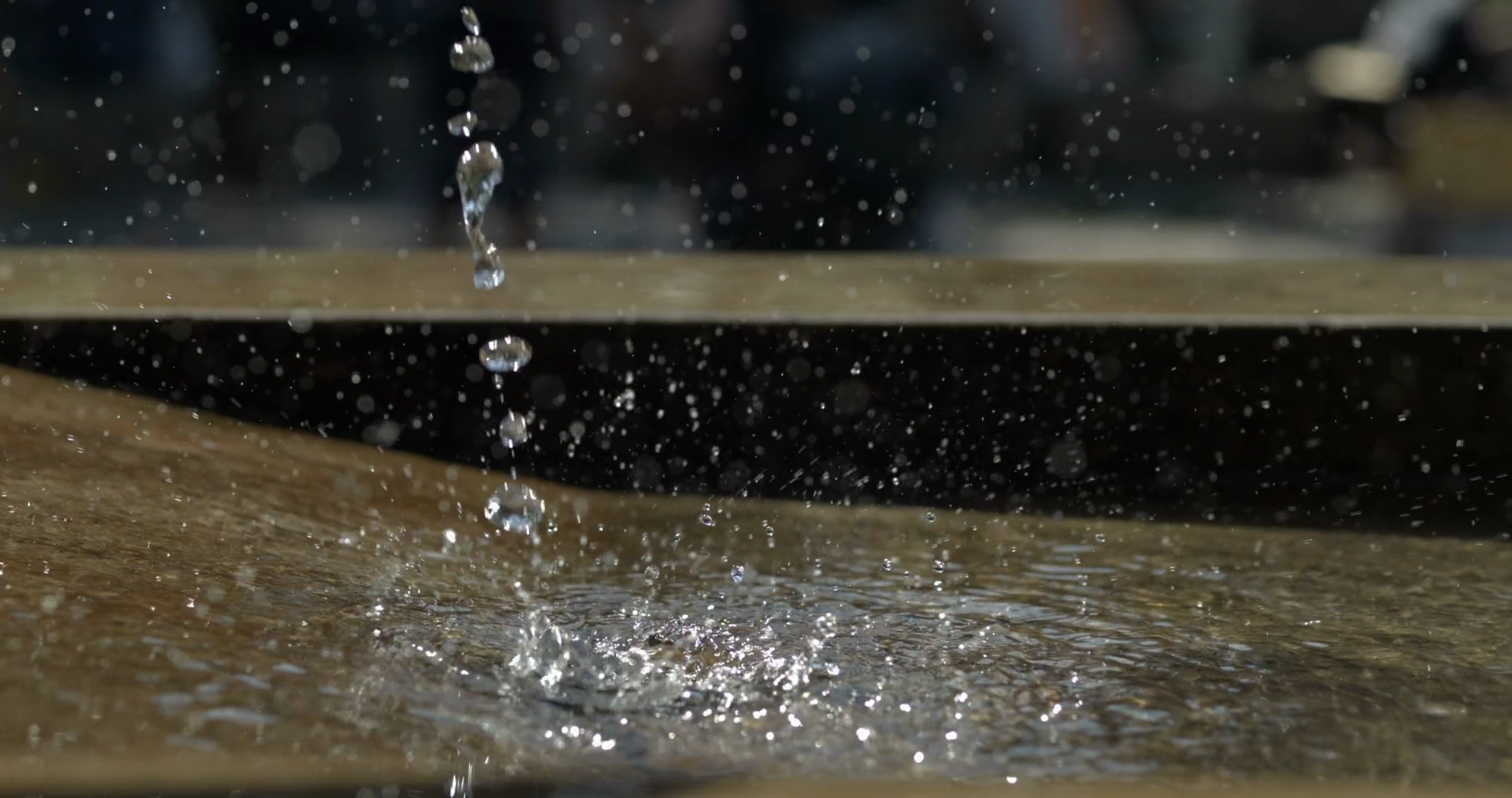 Detailed Droplets Falling In Slow Motion Stock Footage SBV-348484828 ...