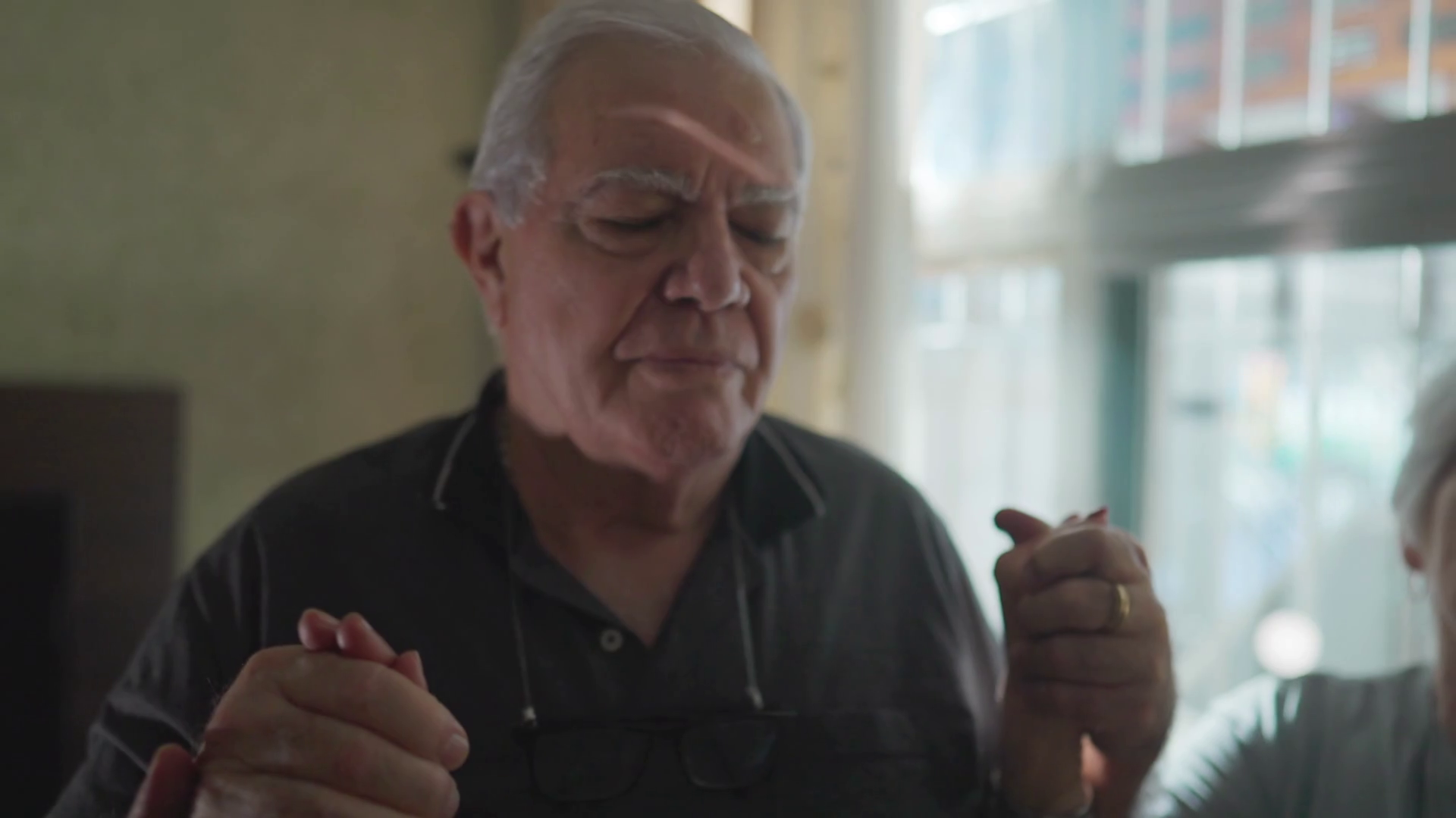 Devoted Religious Seniors In Prayer At Home Stock Footage SBV-348511767 ...