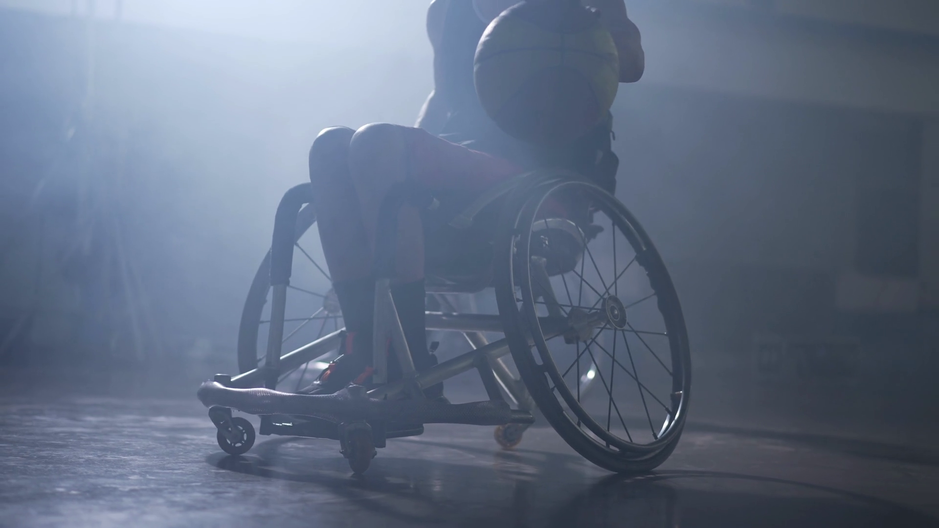 Resilient Glare: Disabled Basketball Player Stock Footage SBV-348404745 ...