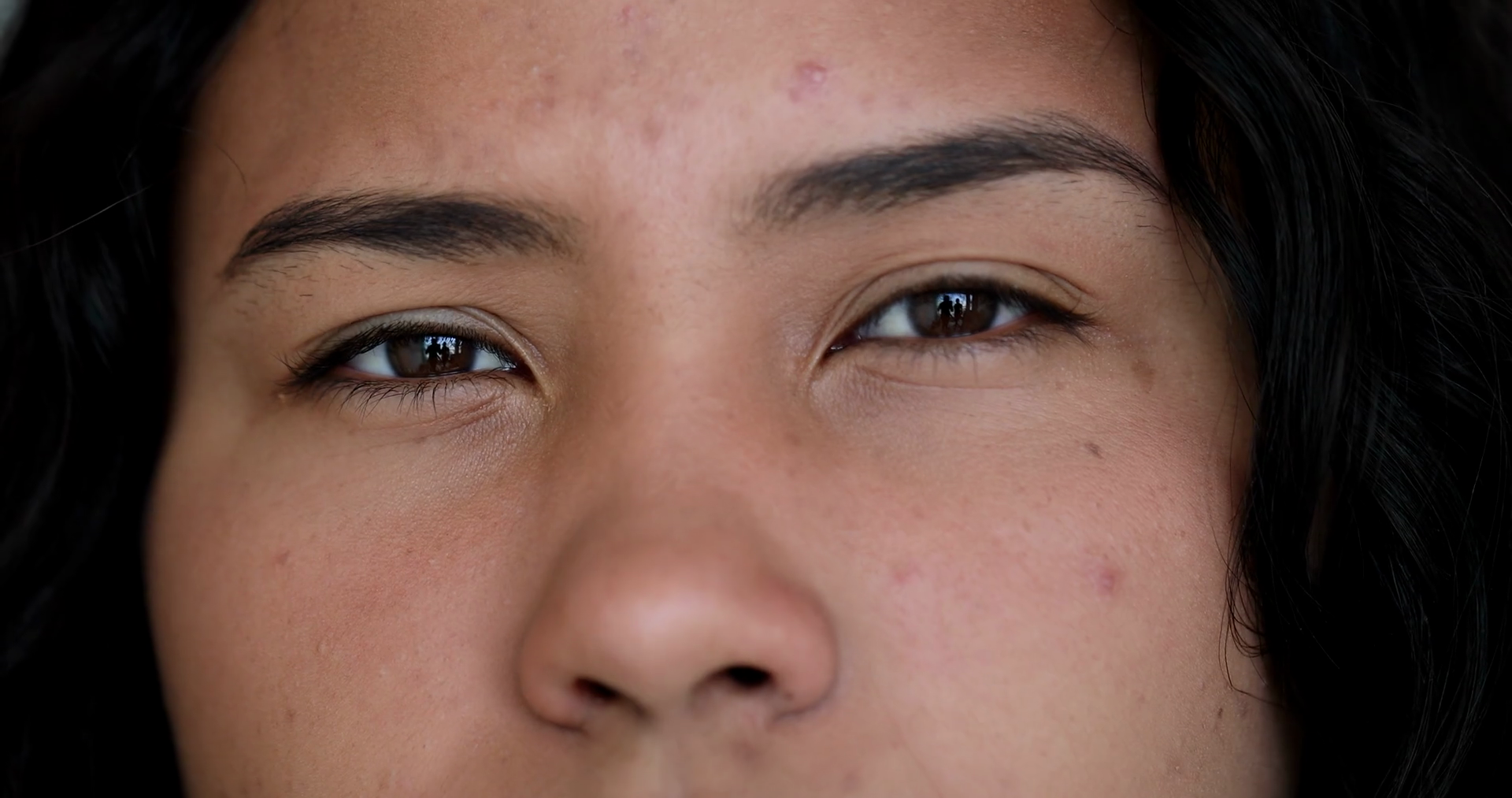 Doubtful Girl Eyes Looking At Camera Stock Footage SBV-348489660 ...