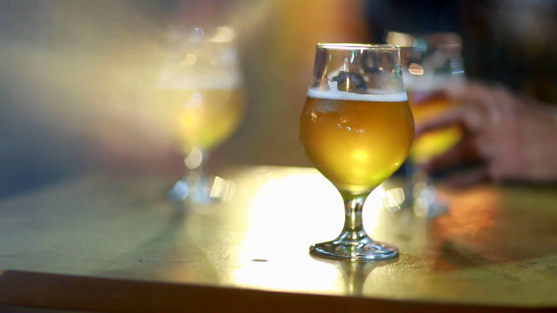 Draft Beers Resting At Night Party Stock Footage SBV-348436211 ...