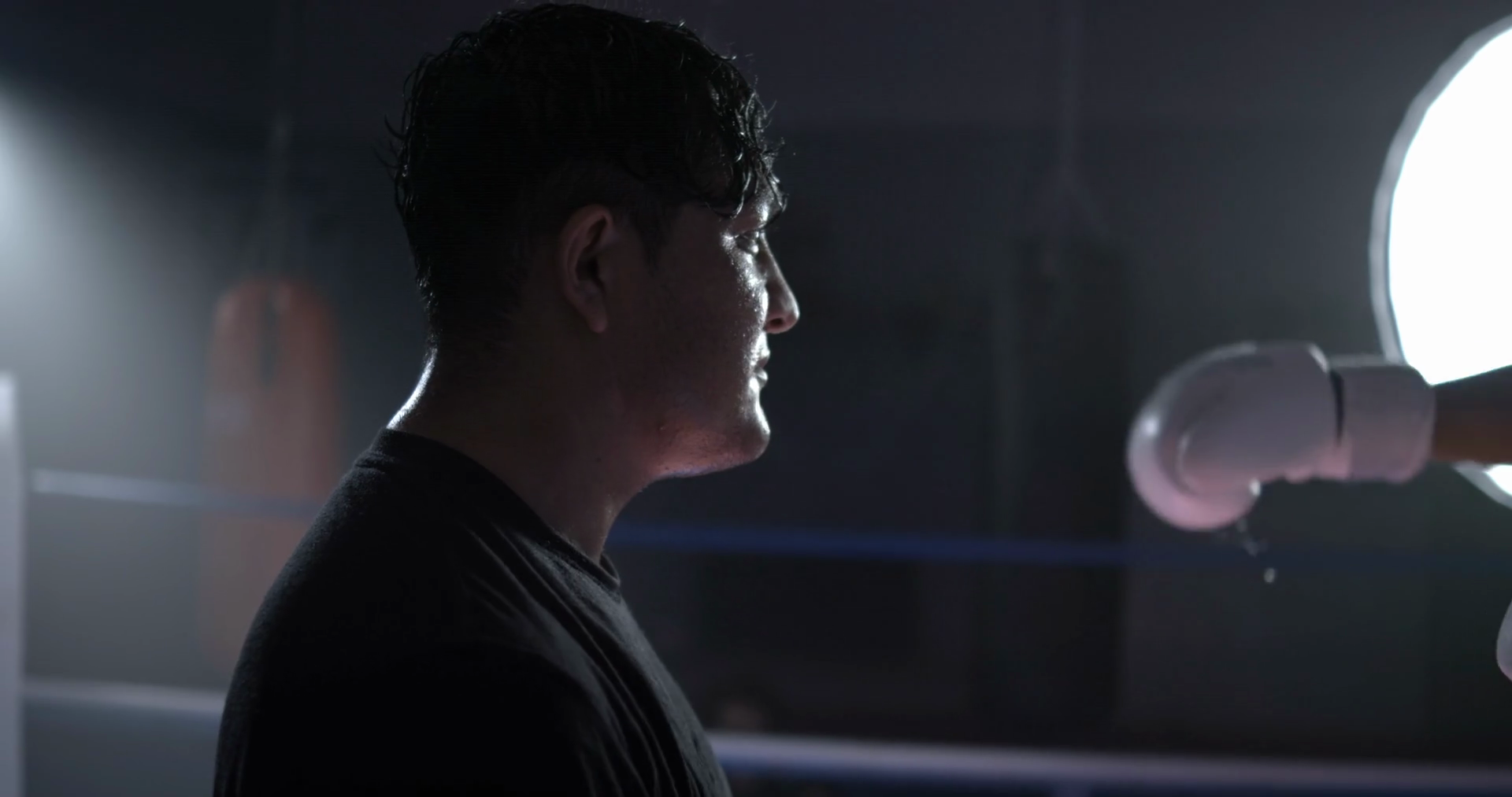 Super Slow Motion Boxing Impact Face Of Stock Footage SBV-348625837 ...