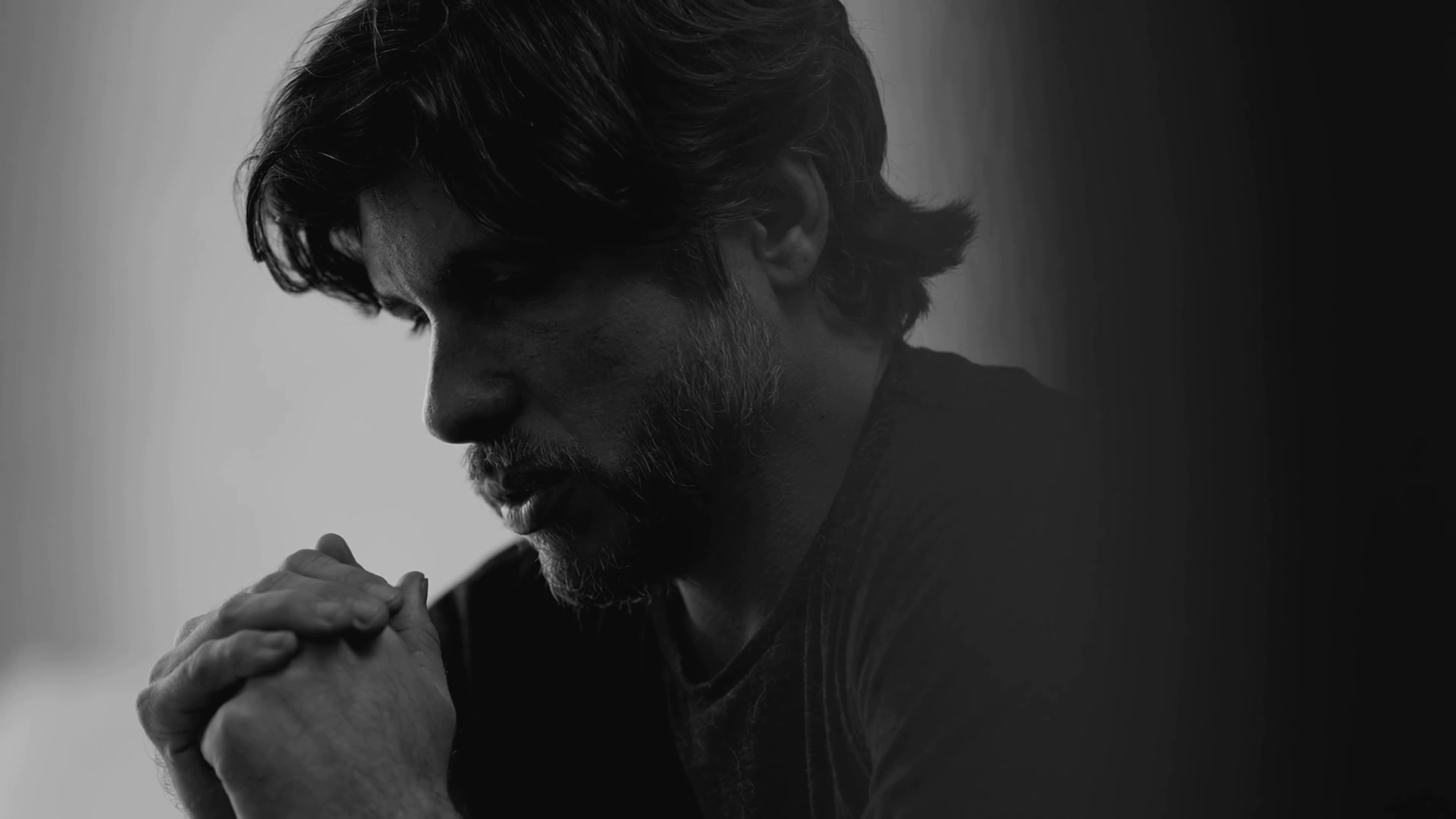 Hopeless 30 S Man In Monochrome Despair Stock Footage SBV-348491529 ...