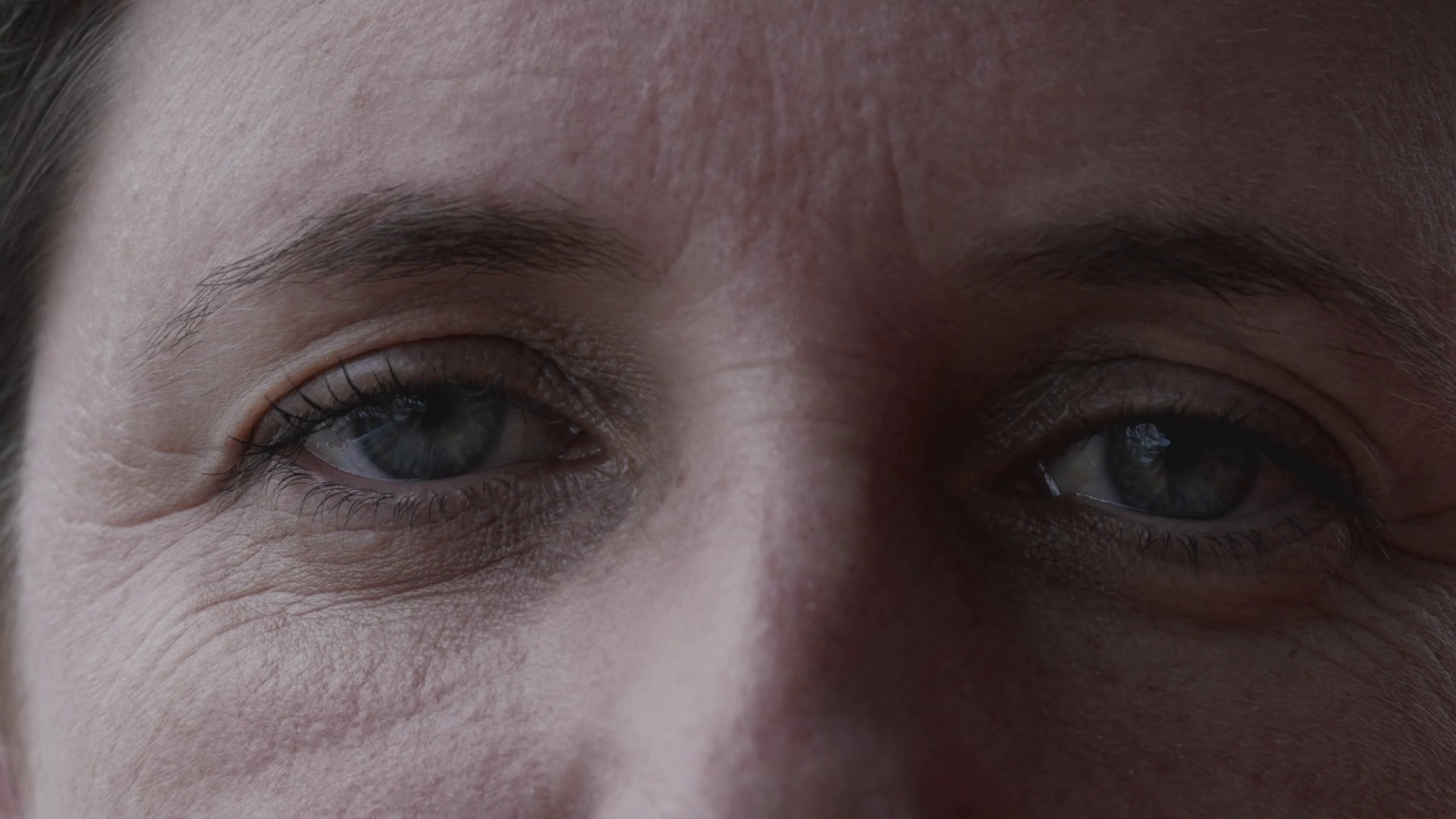 Dramatic Macro Close Up Eyes Of Serious Stock Footage SBV-348475383 ...