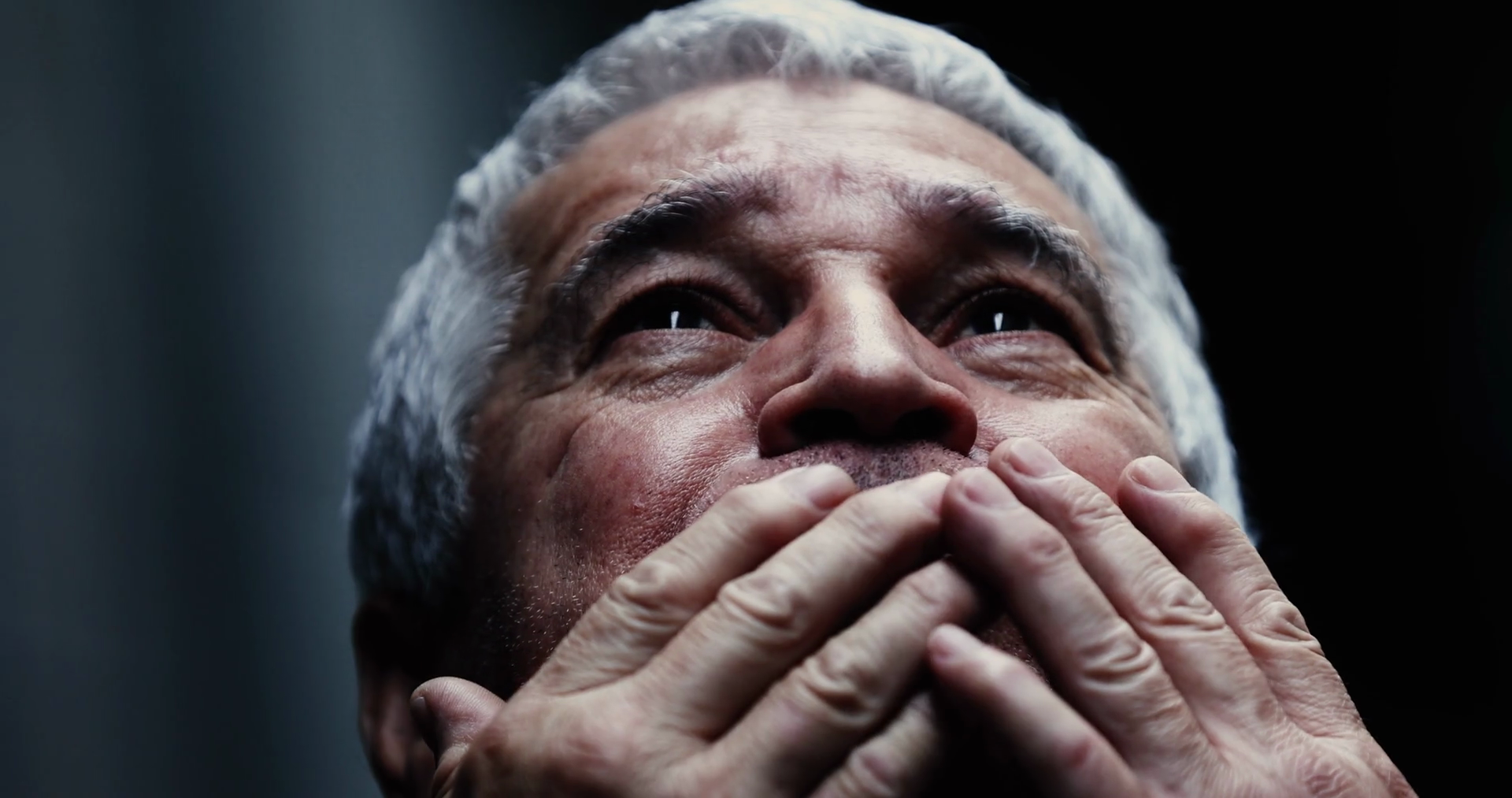 Dramatic Person Raising Hands Into Sky Stock Footage SBV-348711393 ...