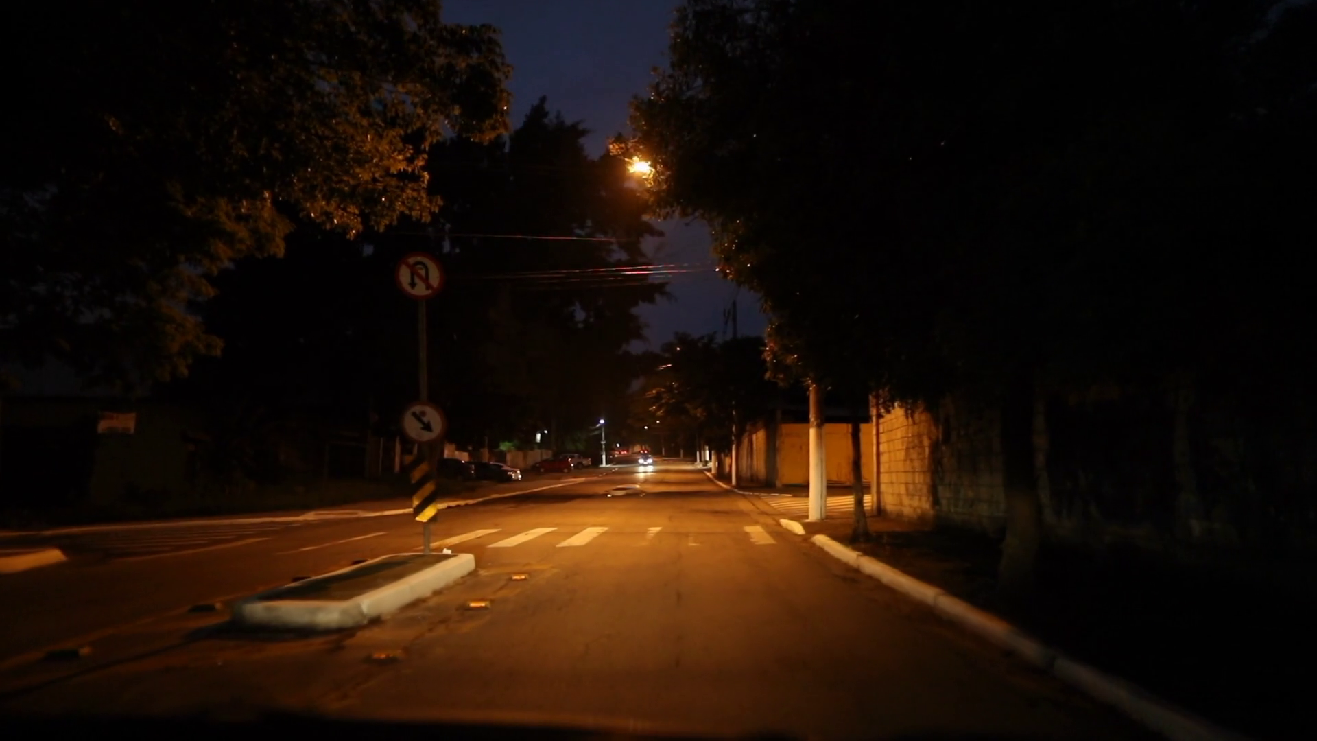 Driving At Night In Sketchy Neighborhood Stock Footage SBV-348536424 ...