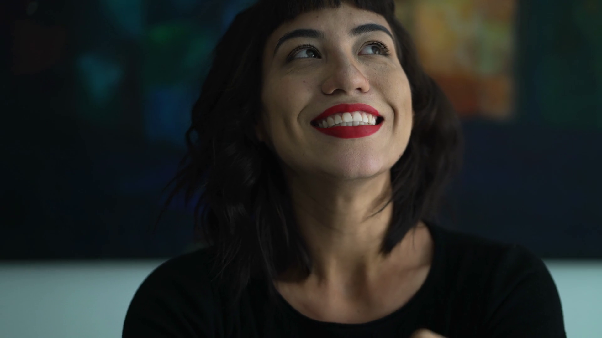 Elated Young Woman Feeling Joyous Portrait Stock Footage SBV-348858525 ...