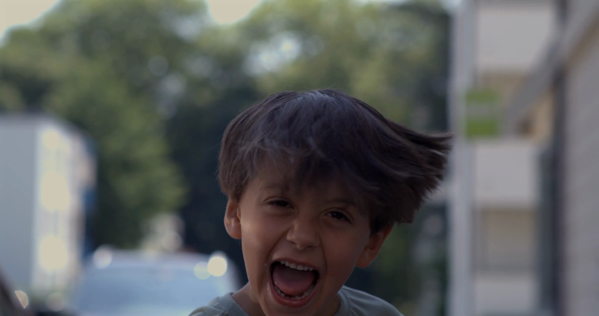Energetic Young Boy Mid Jump With Fists Stock Footage SBV-352382914 ...