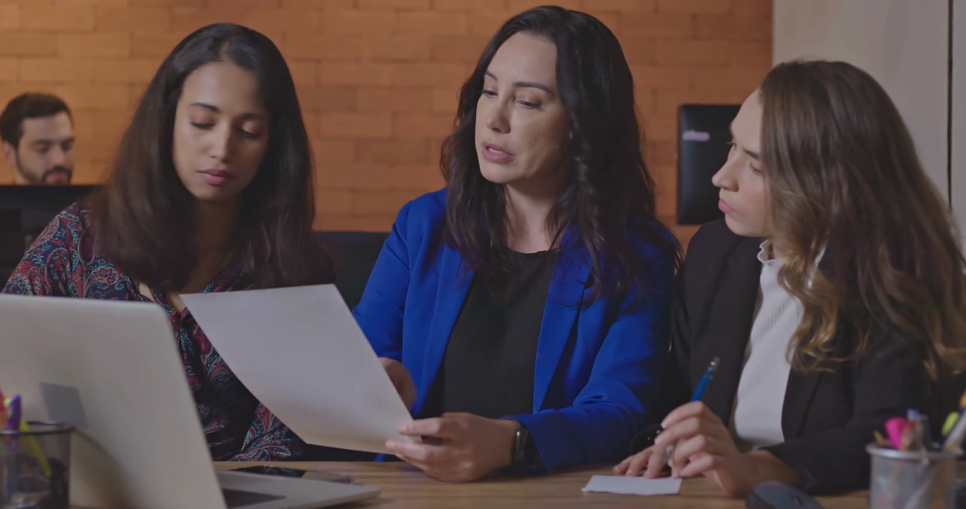 Businesswoman Coaching Female Staff Looking Stock Footage SBV-348259612 ...