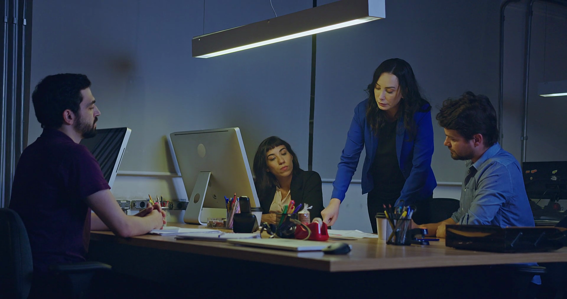 Female Executive Takes Lead Addressing Team Stock Footage SBV-348259947 ...