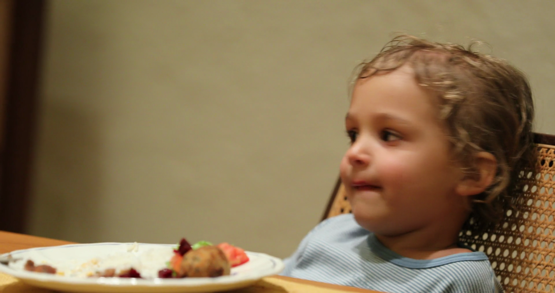Mother Feeding Toddler During Supper Time Stock Footage SBV-348780694 ...