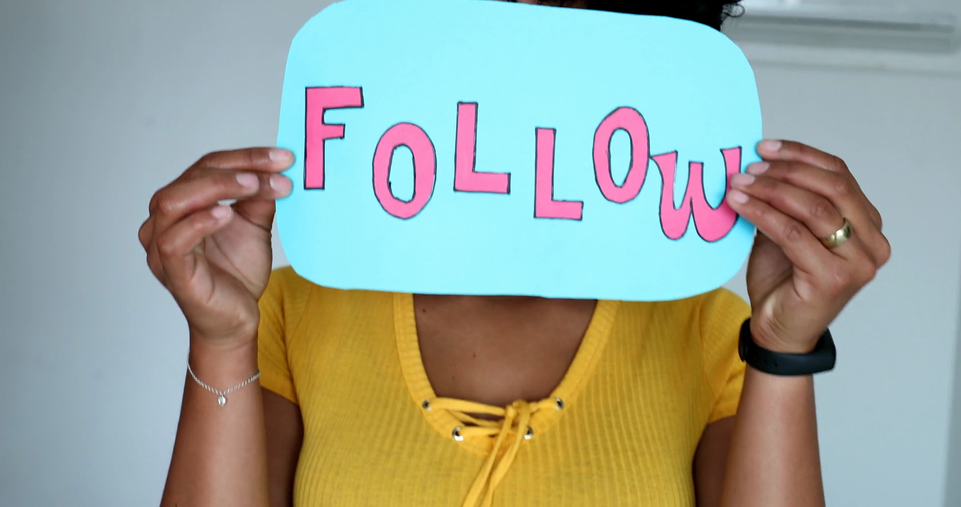 Female Vlogger Asking Audience To Follow On Stock Footage SBV-348484695 ...
