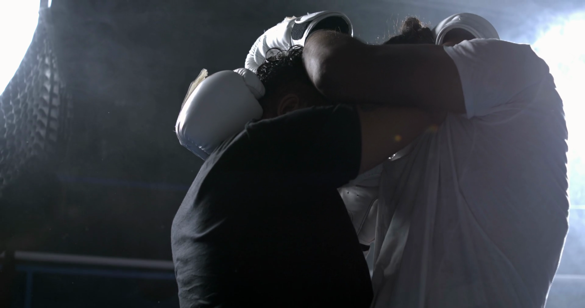 Fighters Clinching Inside Boxing Ring To Stock Footage SBV-348626332 ...