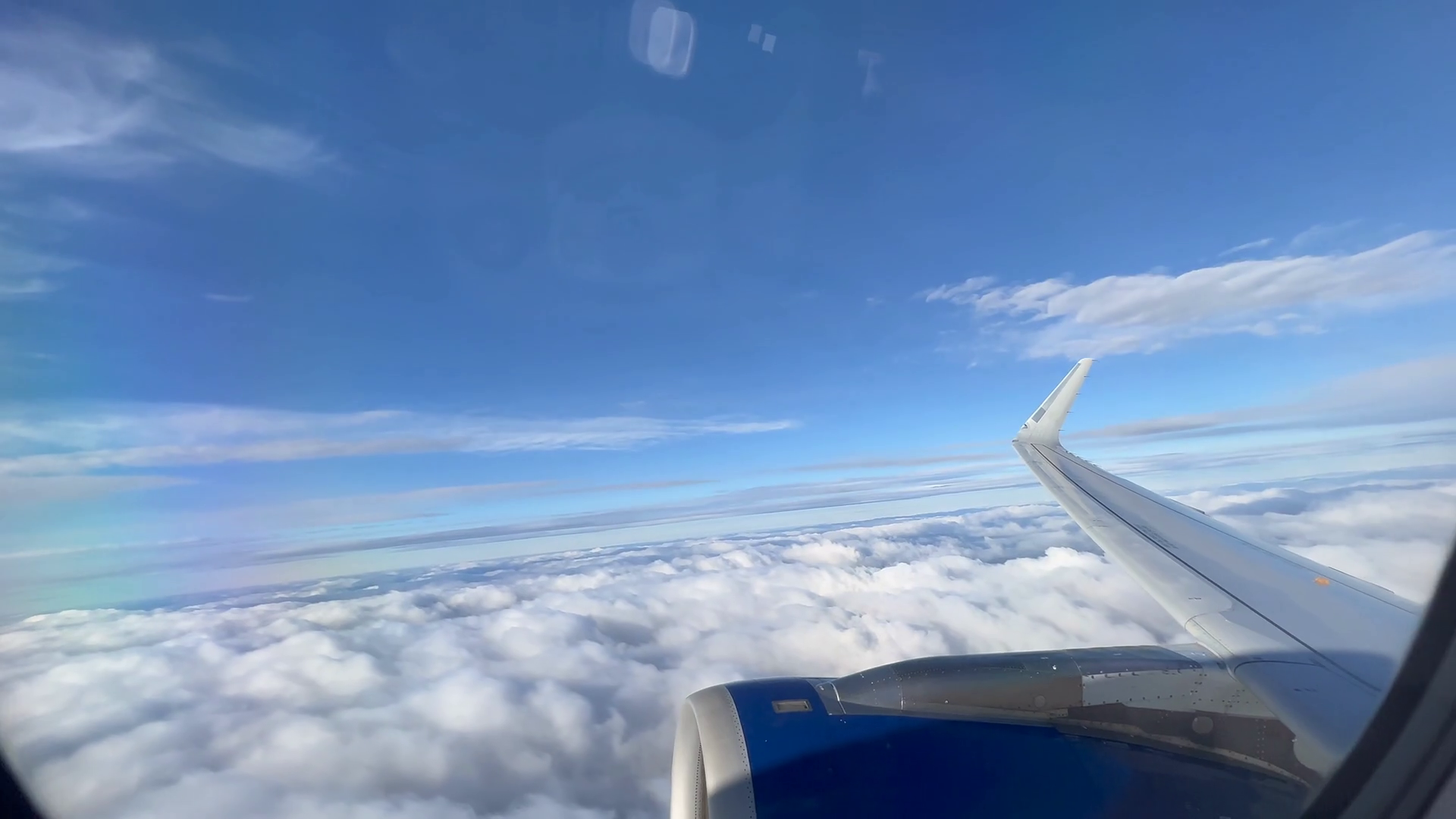 Flying In Air Airplane Wing Seen From Stock Footage SBV-348891803 ...