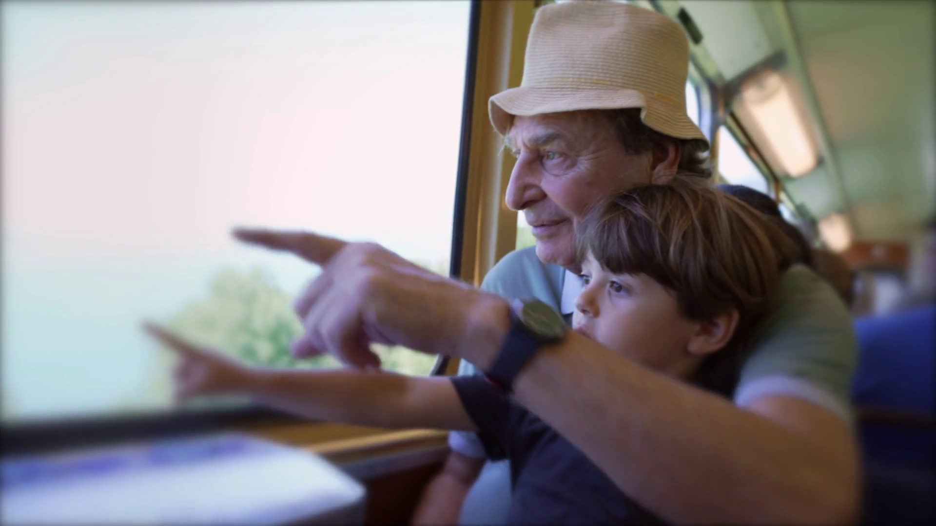 Grandfather Grandson Traveling Together Stock Footage SBV-348892816 ...