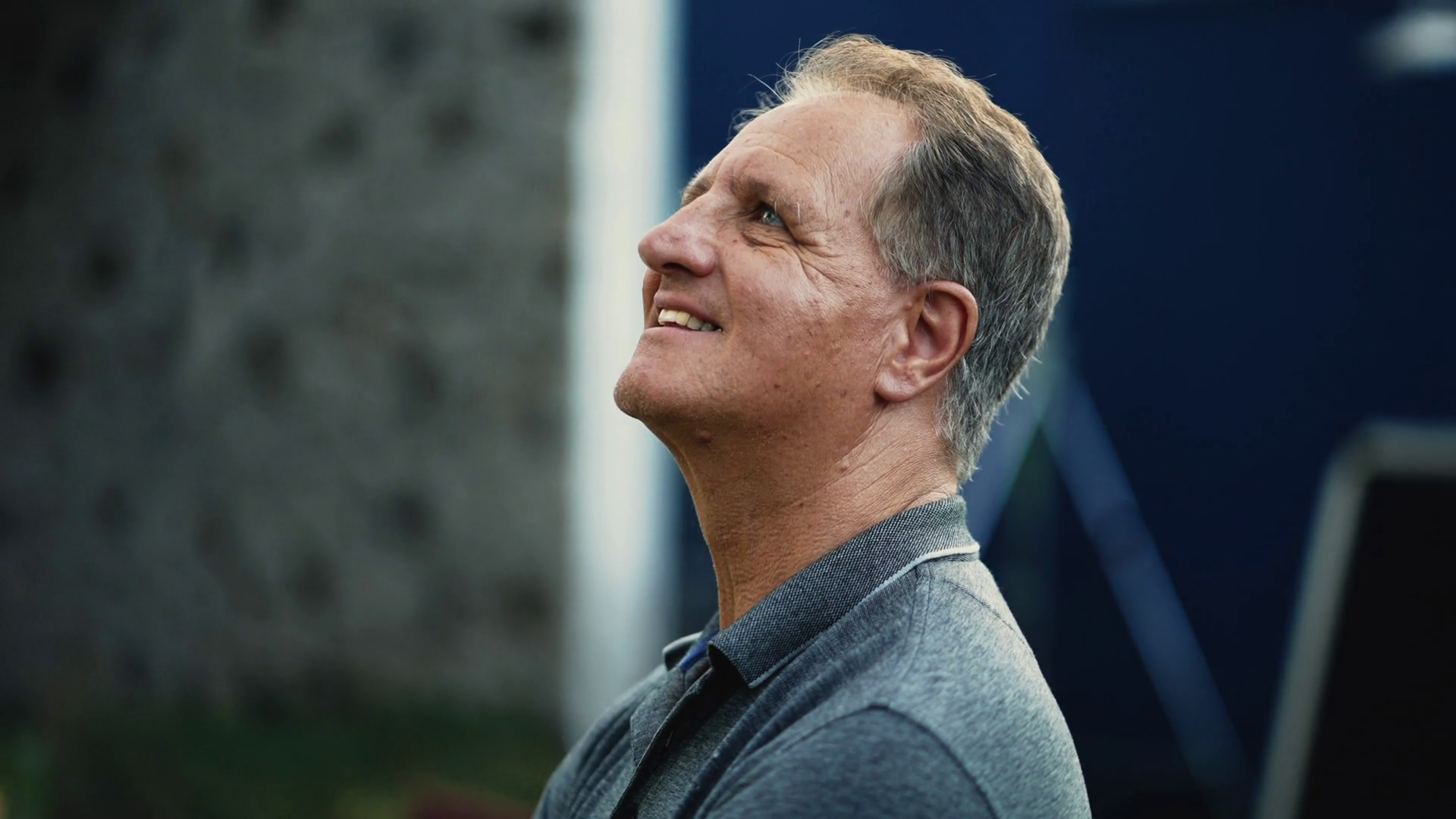 Skyward Gratitude: Grateful Mature Man Stock Footage SBV-348411374 ...