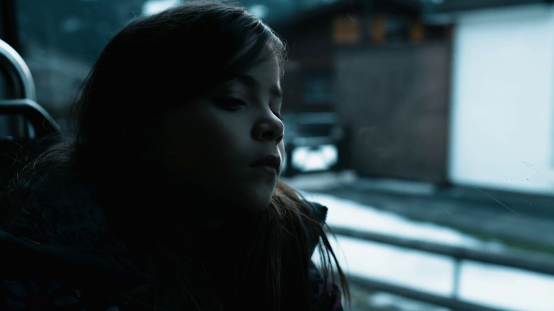 Depressed Child Travels Bus Struggling In Stock Footage SBV-348757171 ...